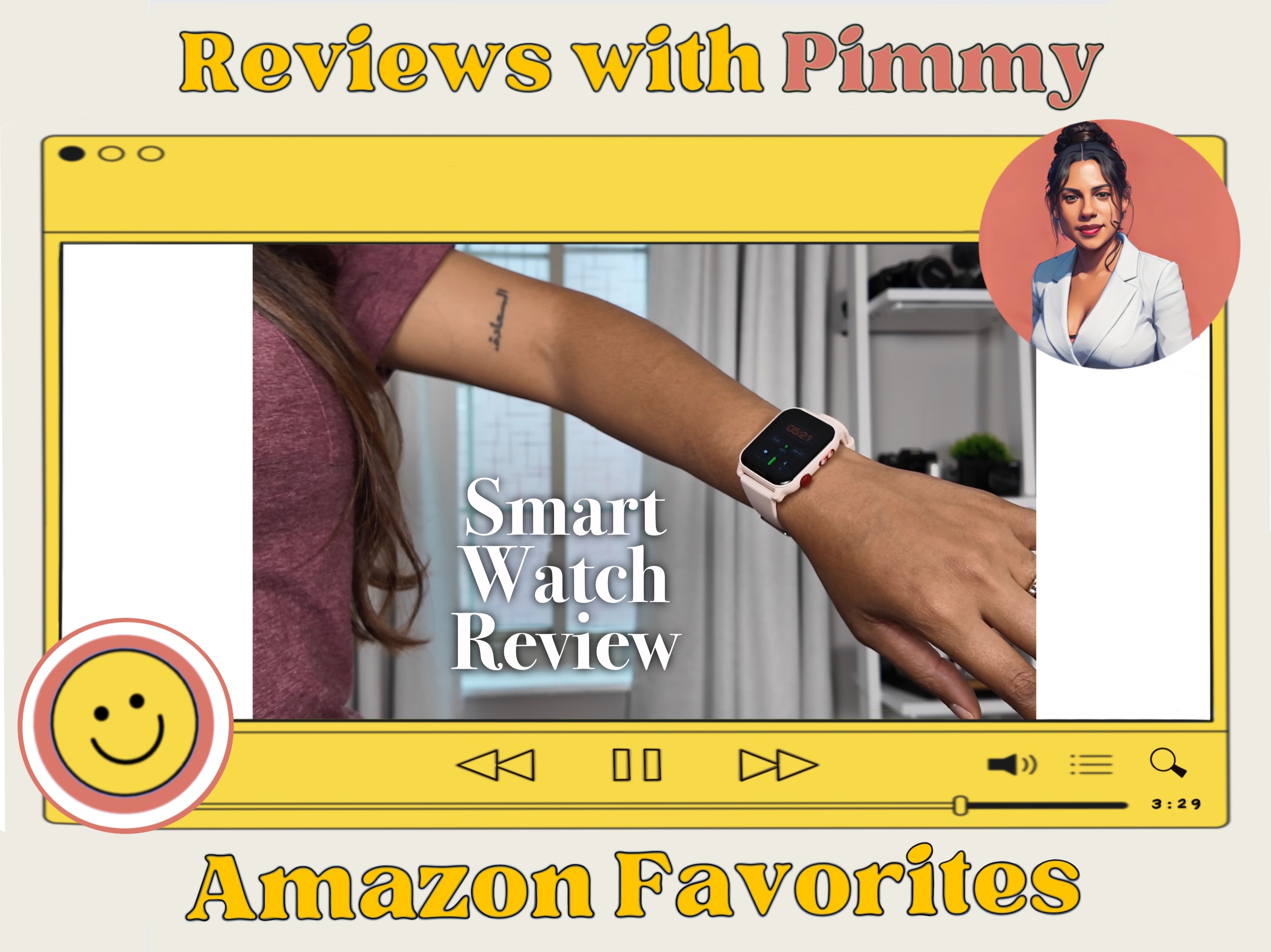 Watch QTLLBT Pink Smart Watch for Women Men- Compatible with iPhone ...