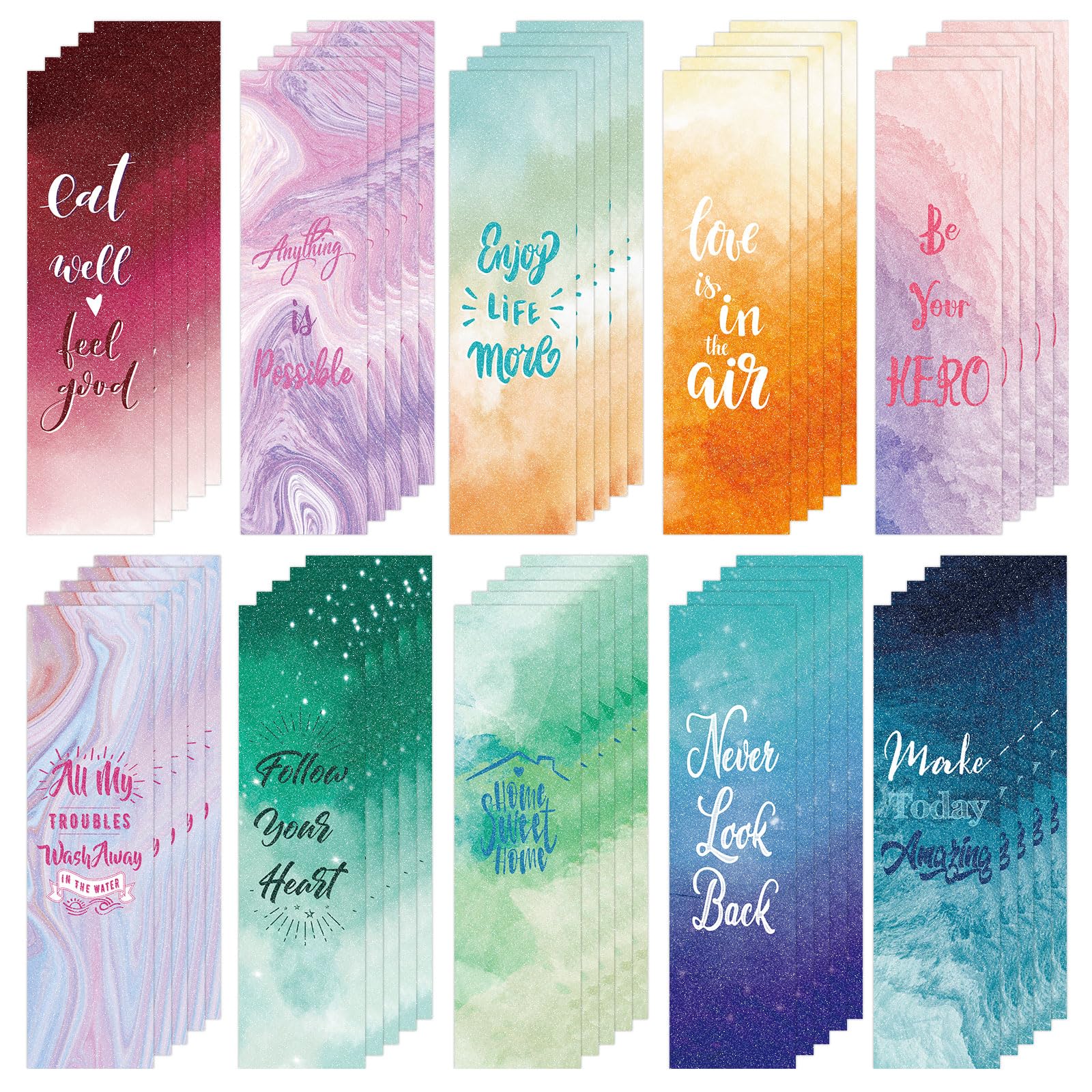 Amazon.com : Whaline 50 Pieces Anxiety Sensory Stickers Inspirational ...