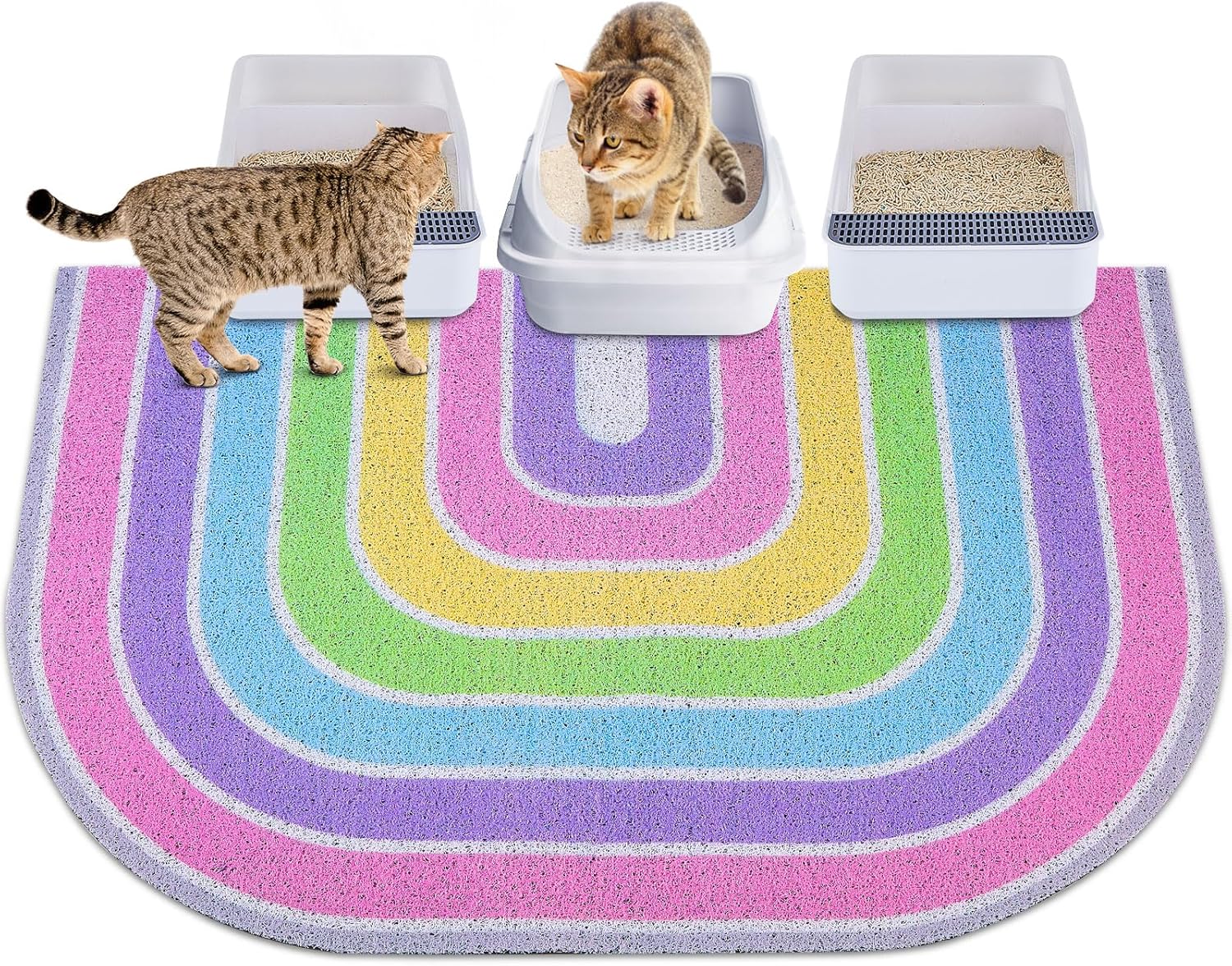 Amazon.com: Unicorn Catcher Cat Litter Mat Quality Litter Box Mat Large ...
