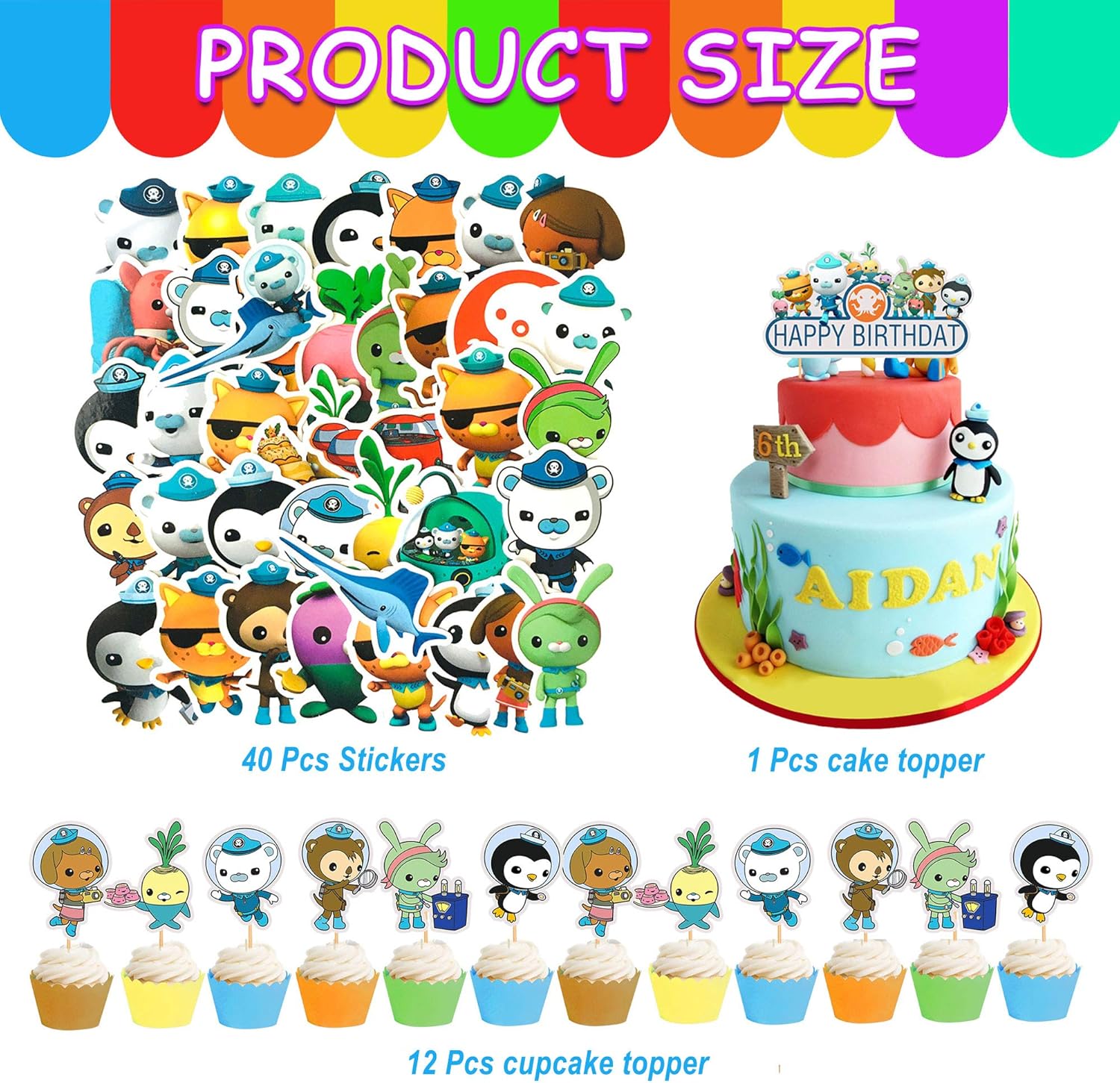 The Octonauts Birthday Party Supplies,79 Piece of Octonauts Theme Party ...