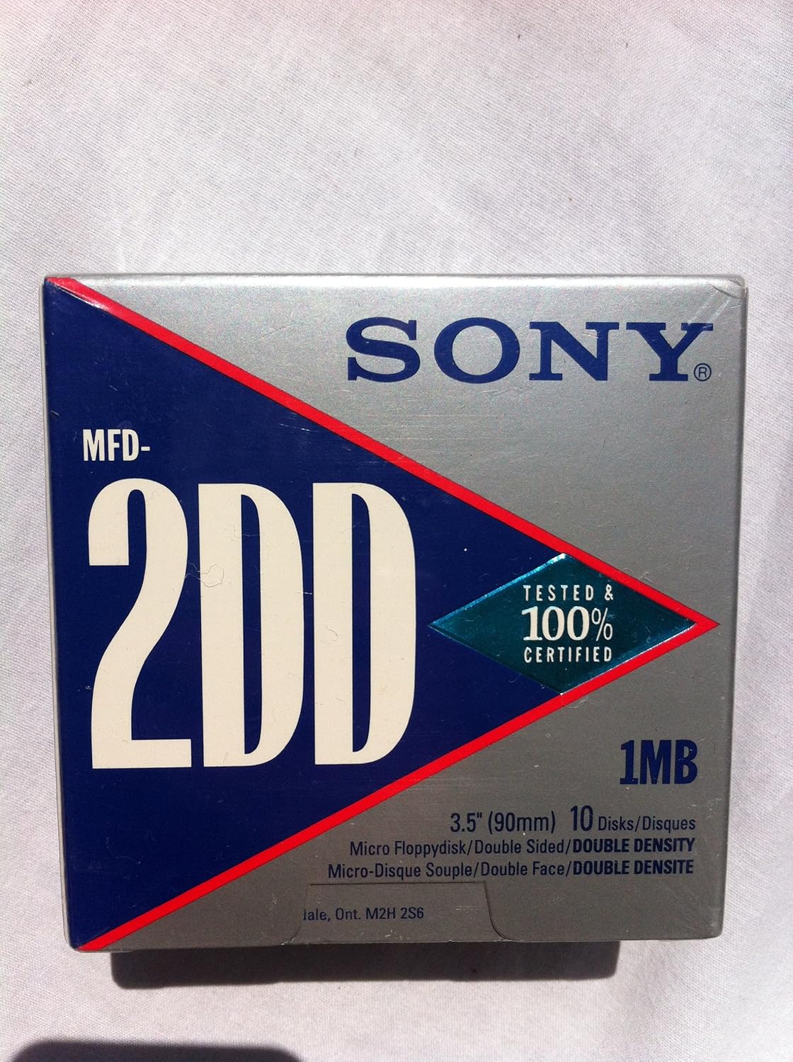 Sony MFD-2DD XT Series Enhanced Performance 3.5-Inch Micro Floppy Double Density Disks 10 Pack ...
