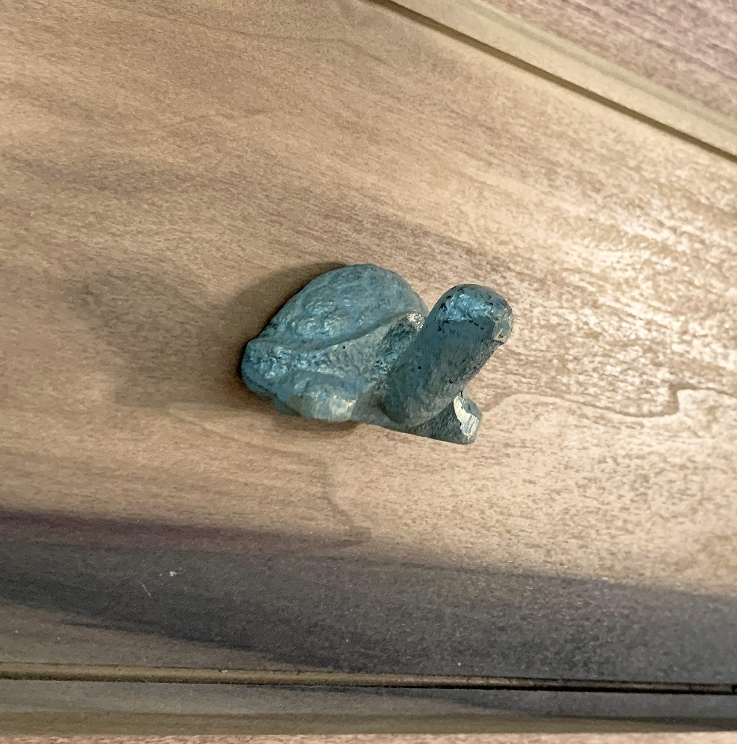 8 Piece Set - Heavy Cast Iron Half Turtle Drawer Pull Cabinet Knobs ...