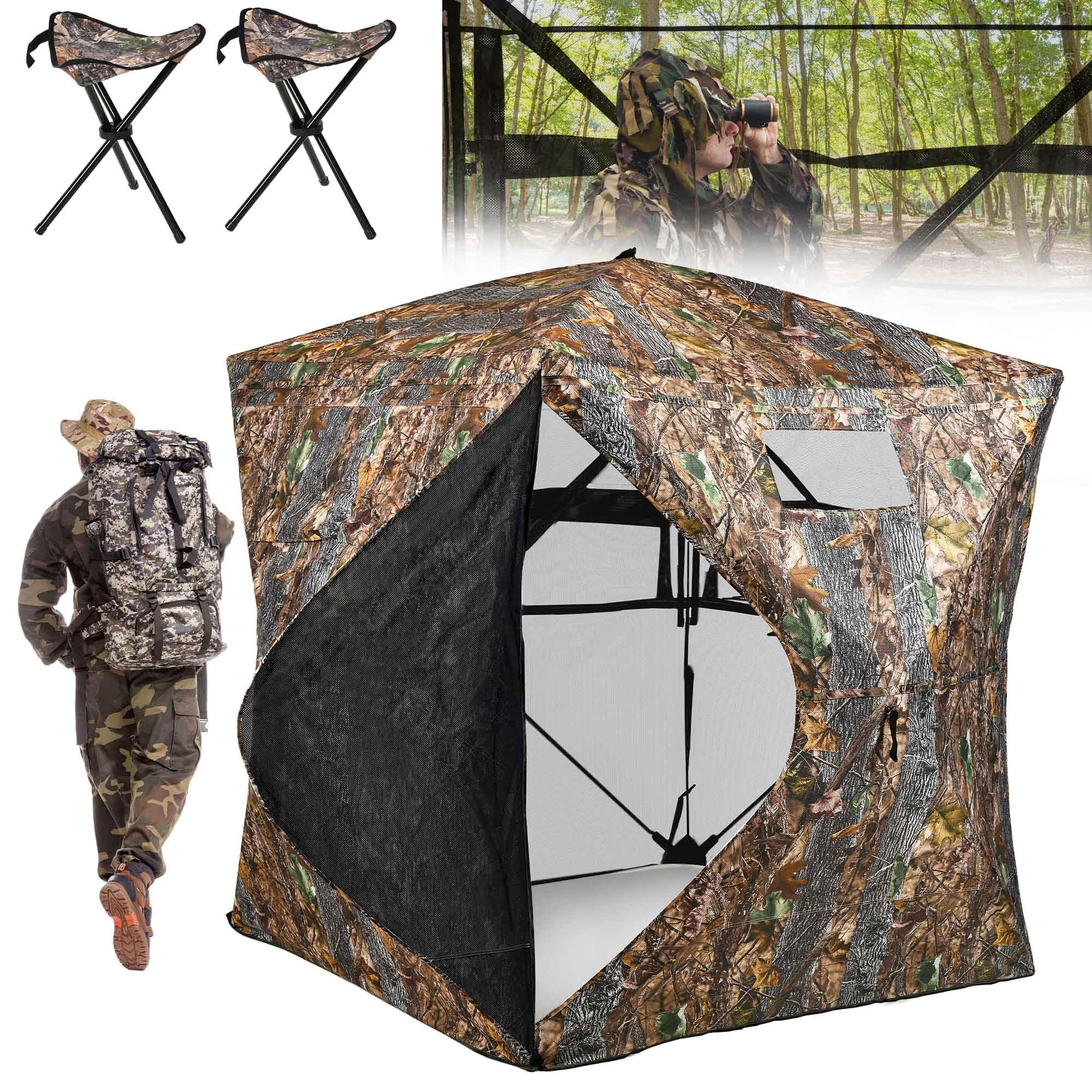 Snapklik Yitahome Hunting Blind 360 See Through Ground Blind 3 4