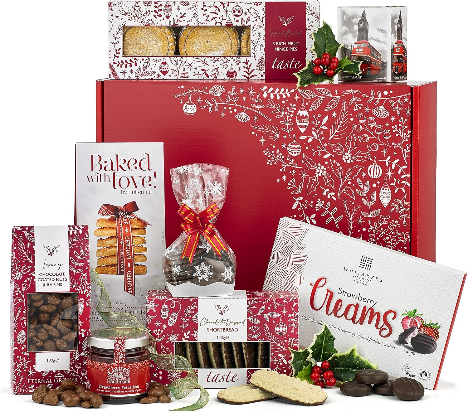 Thornton & France ‘The Snowdrop’ Luxury Christmas Food Hamper Box | Non ...