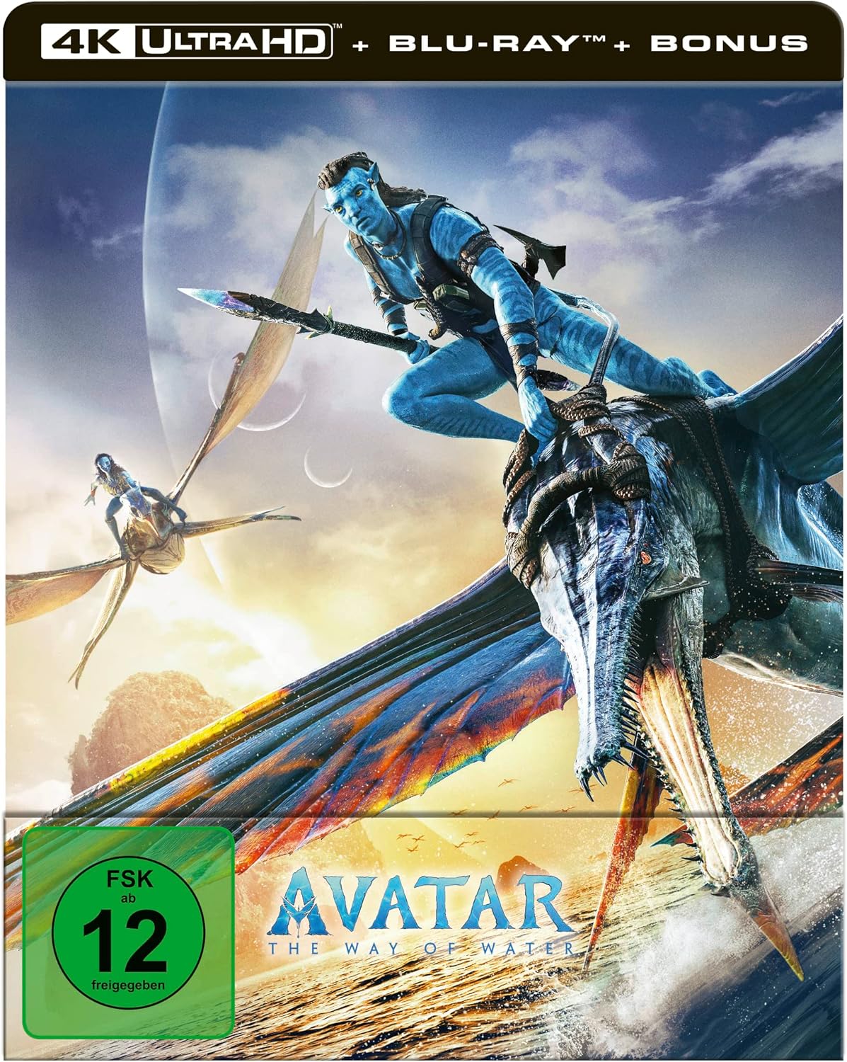 Avatar: The Way of Water,1 4K UHD-Blu-ray + 2 Blu-ray (Steelbook ...