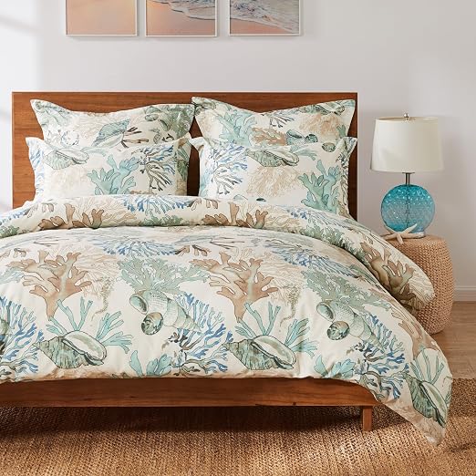 Amazon.com: Greenland Home Barefoot Bungalow Atlantis 100% Cotton Duvet ...