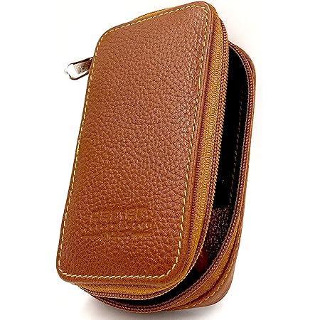 Amazon.com: Genuine Leather Double Edge Safety Razor Zippered Travel ...