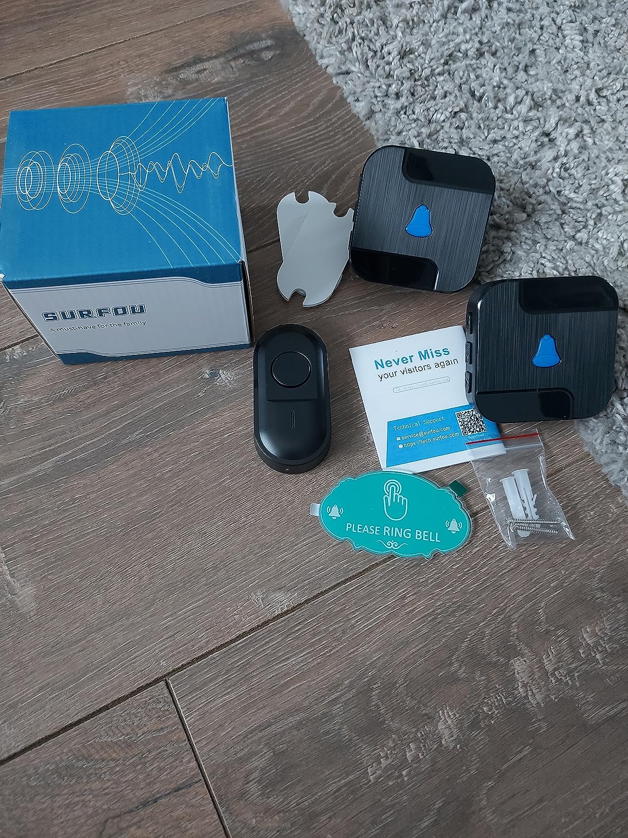 Wireless Doorbell, 1,000ft Long Range Door Bells Chime, Waterproof ...