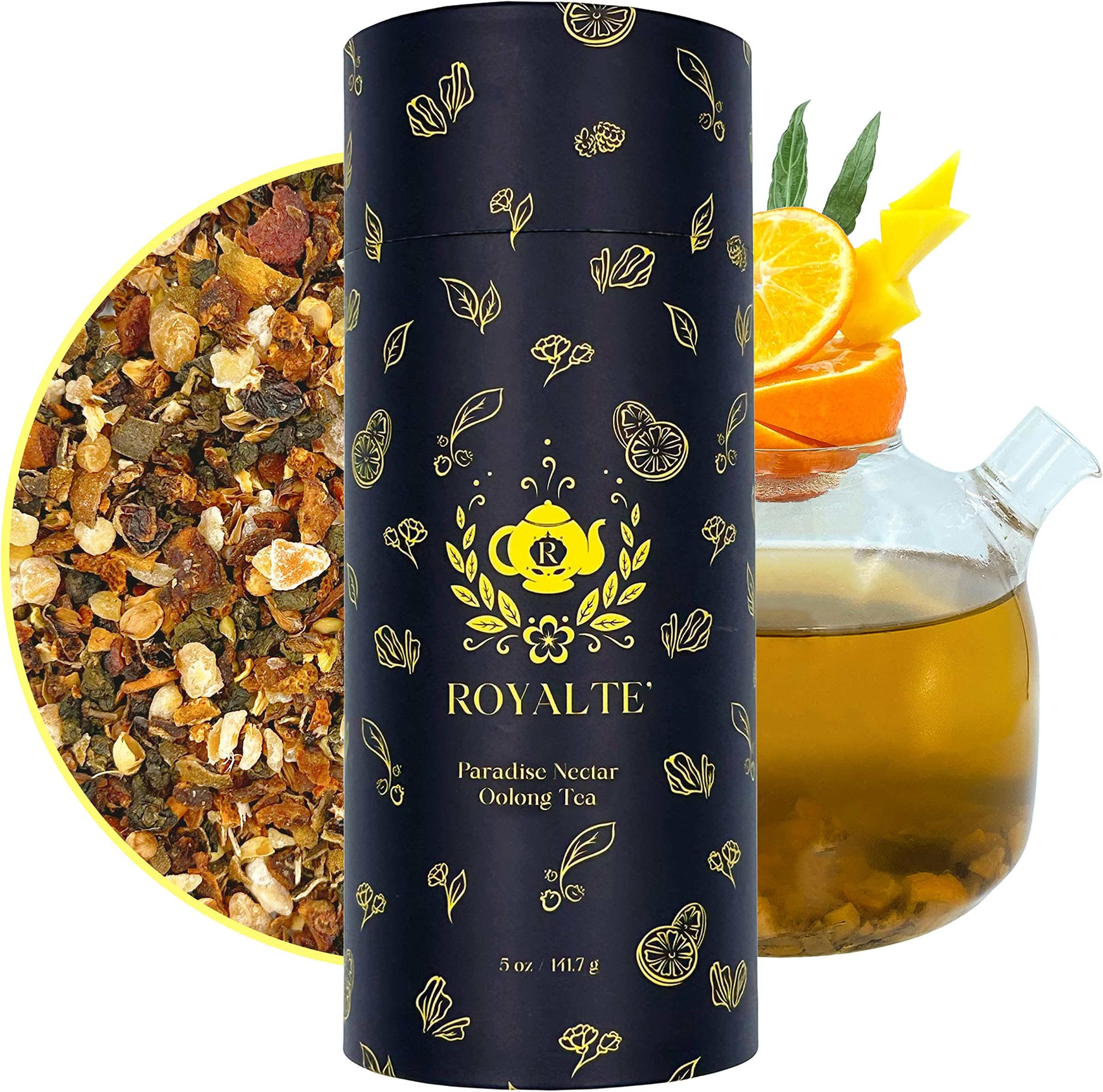 Amazon.com : MyRoyalte Oolong Tea Loose Leaf - 5 Oz 45 Cups Flavored ...