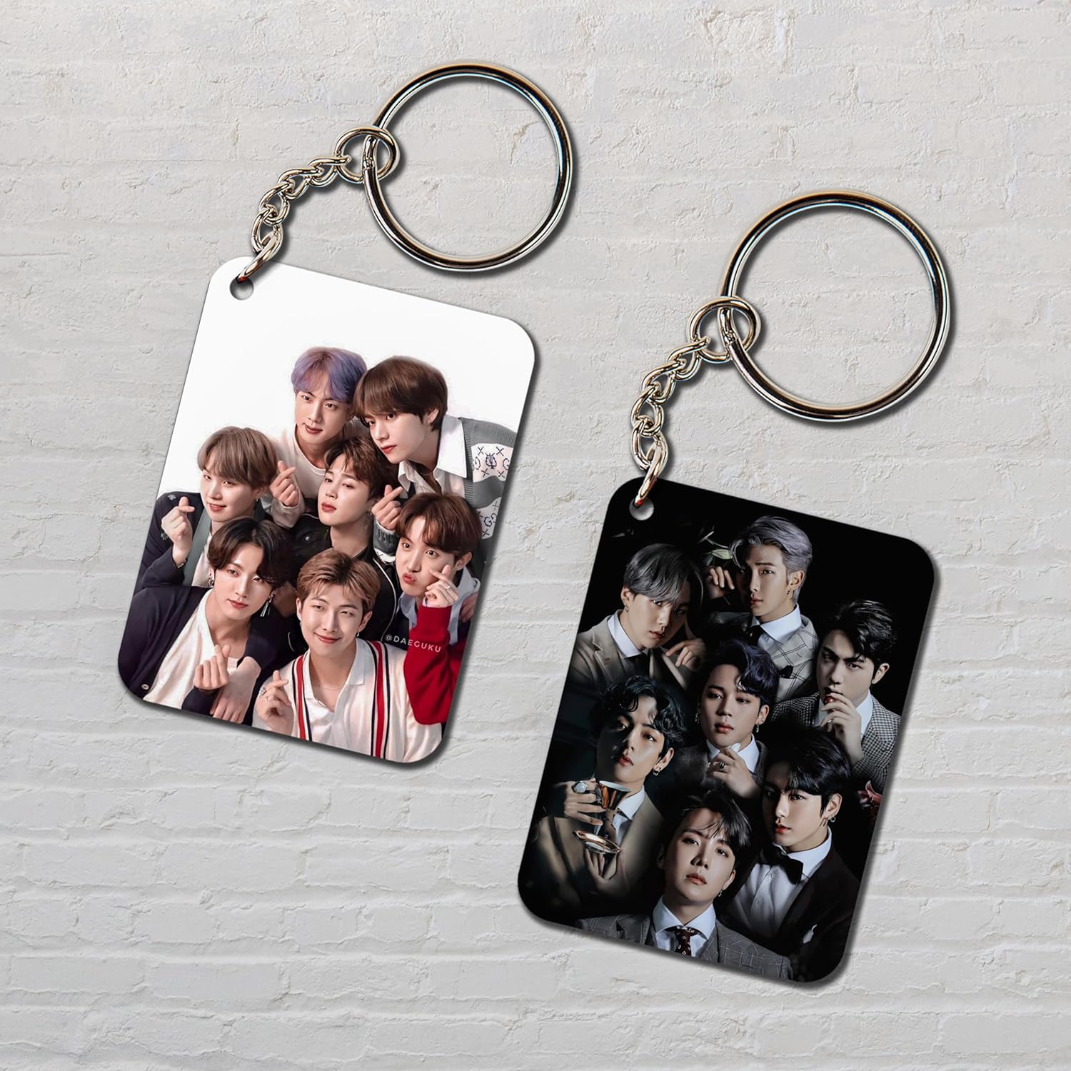 2 Combo Premium BTS (K-pop Fan BTS Army) Printed Key chains Combo For ...