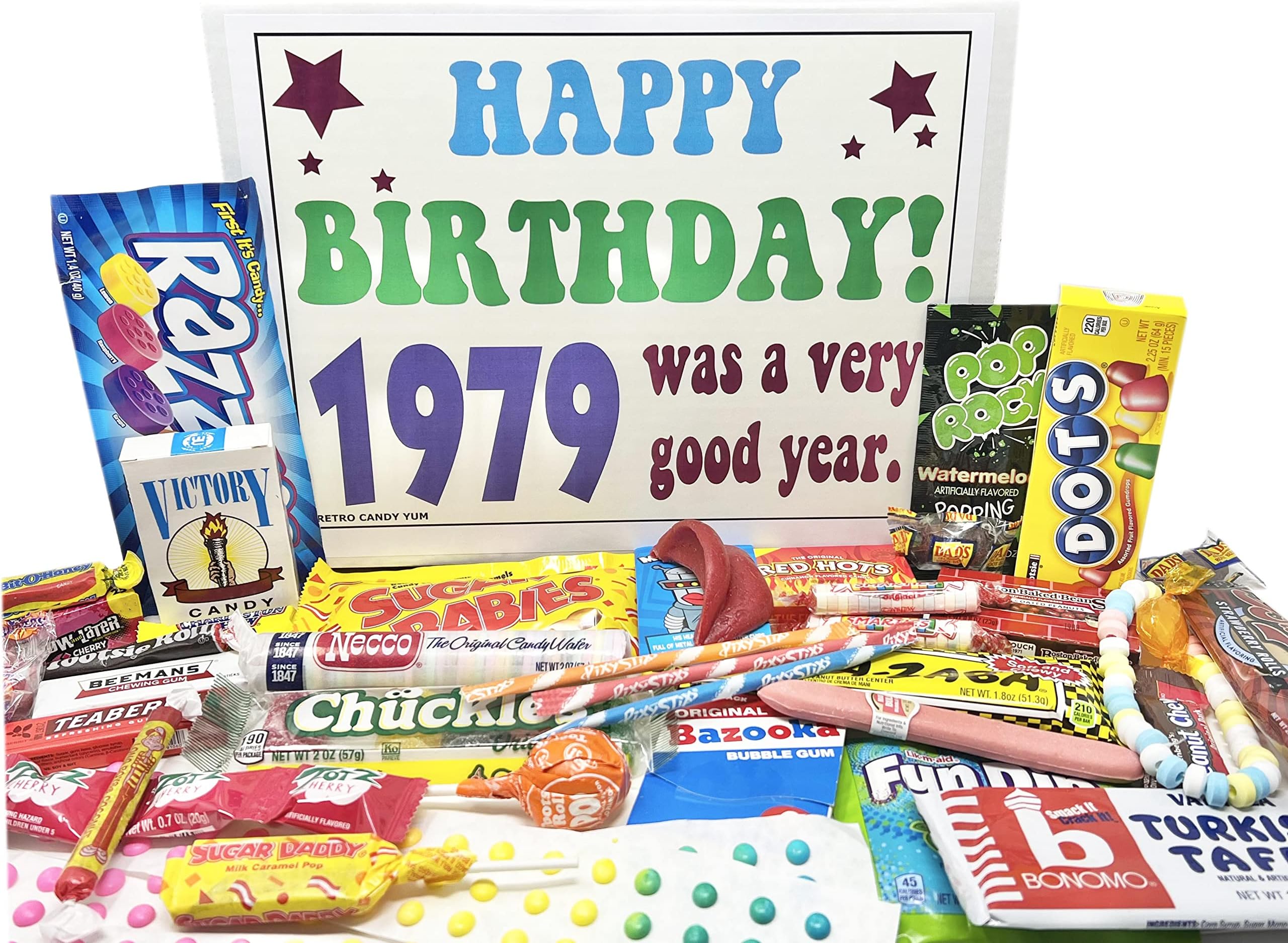 Amazon.com : RETRO CANDY YUM ~ 1979 45th Birthday Gift Assortment from ...