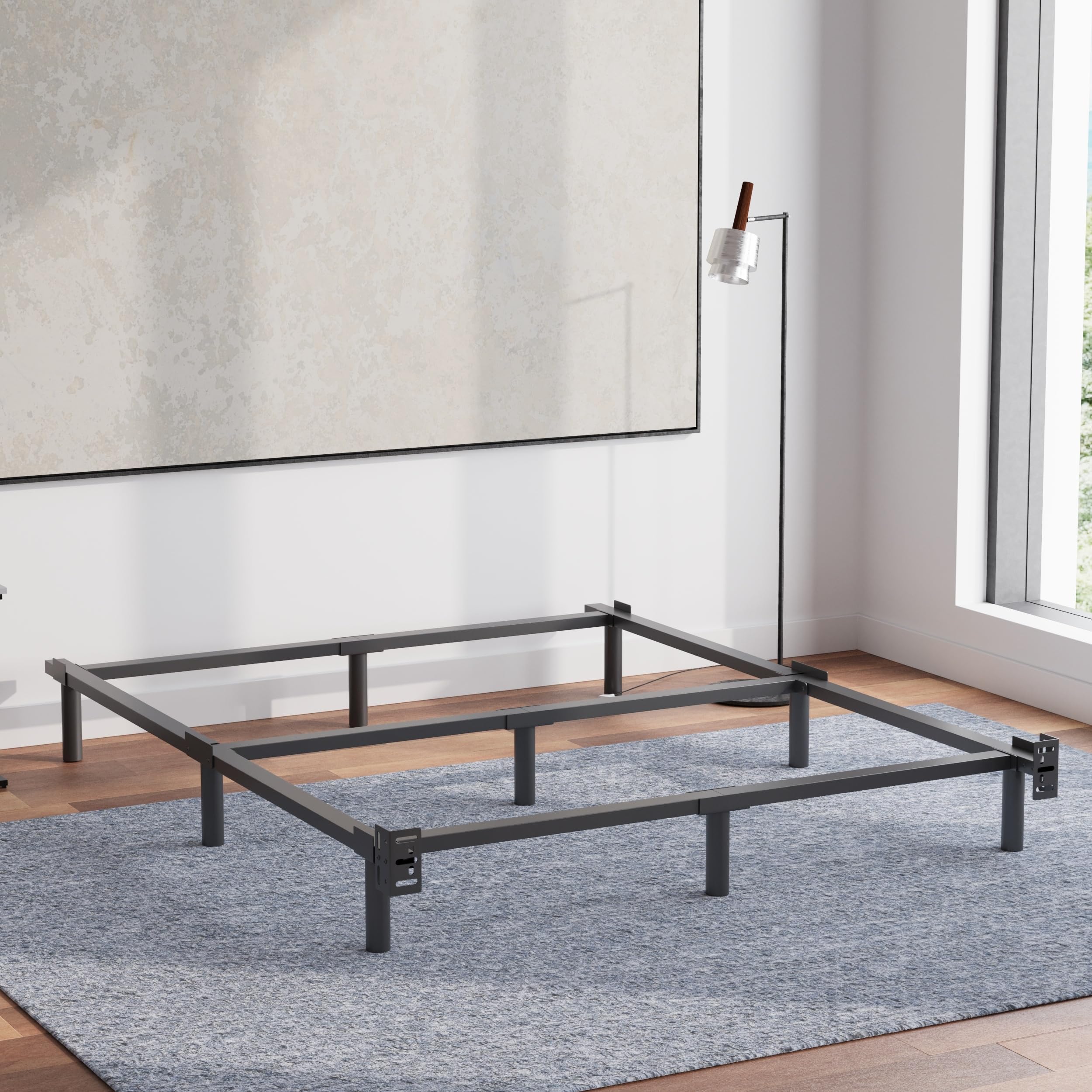 Amazon.com: Mantua Insta-Lock Adjustable 6-Leg Bedframe with Nylon ...