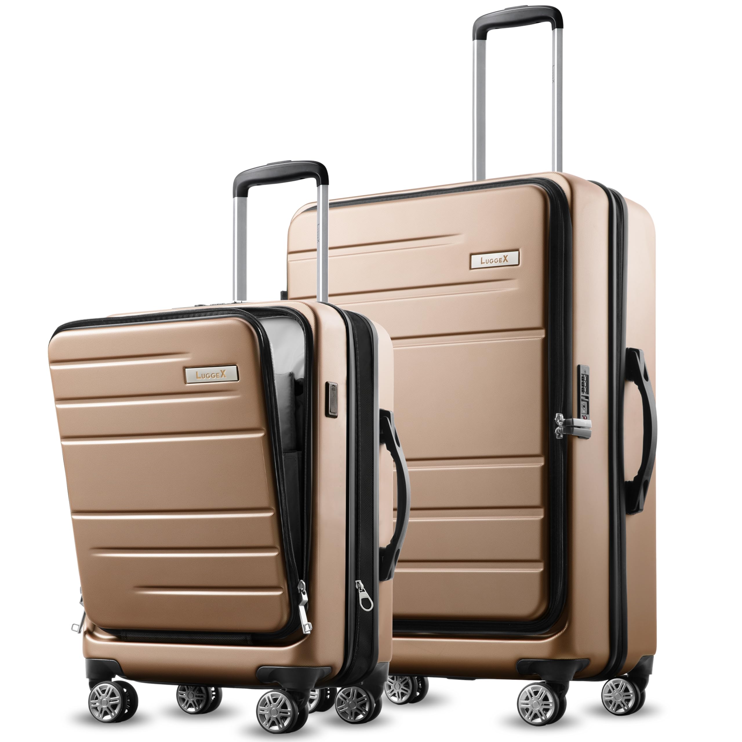 Snapklik.com : LUGGEX Luggage Sets 2 Pieces, Expandable 20 Inch Carry ...
