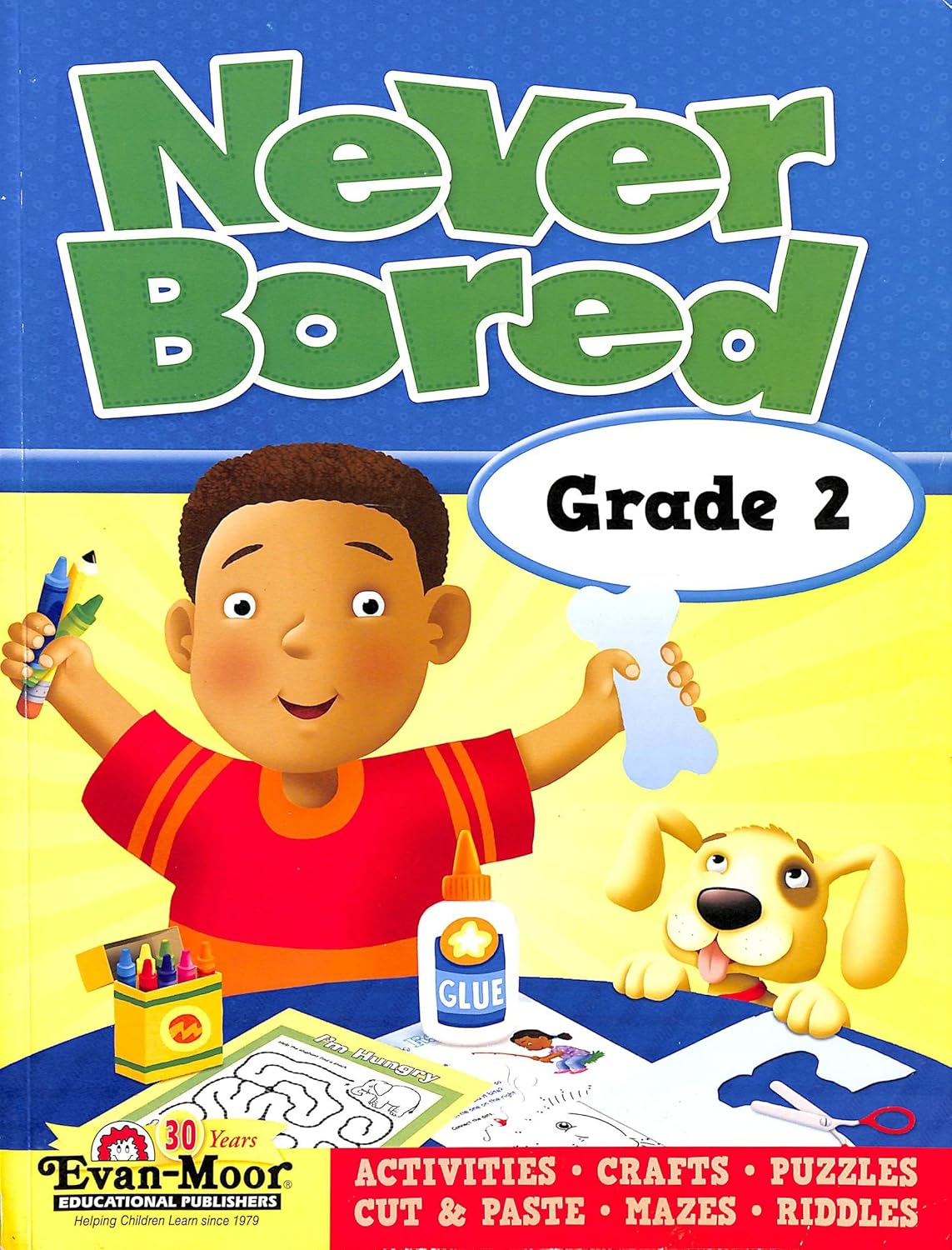 Never Bored Activity Book by Evan-Moor Publishers (Grade 2): Nathan Y ...