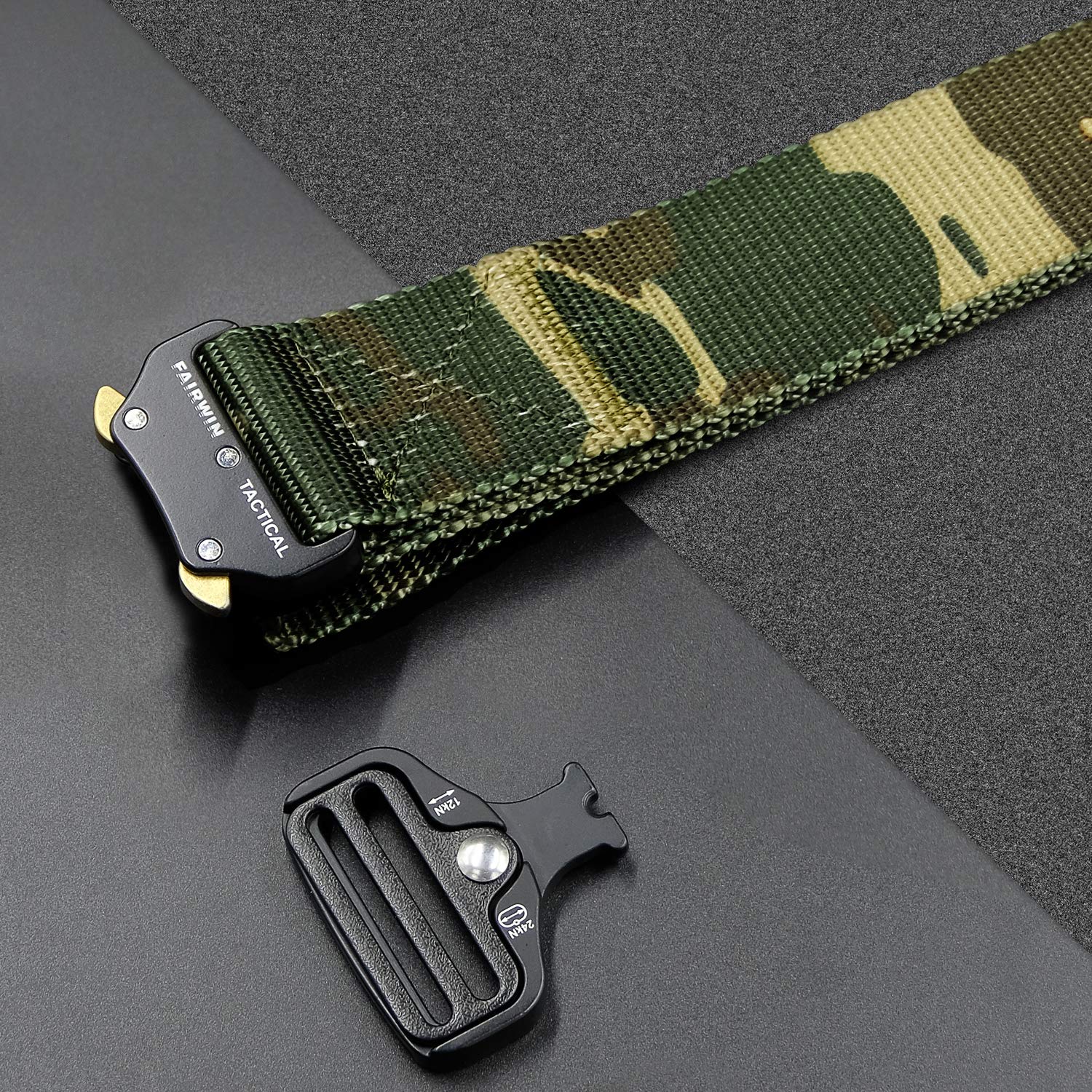 Snapklik.com : FAIRWIN Tactical Belt, Military Style Webbing Riggers ...