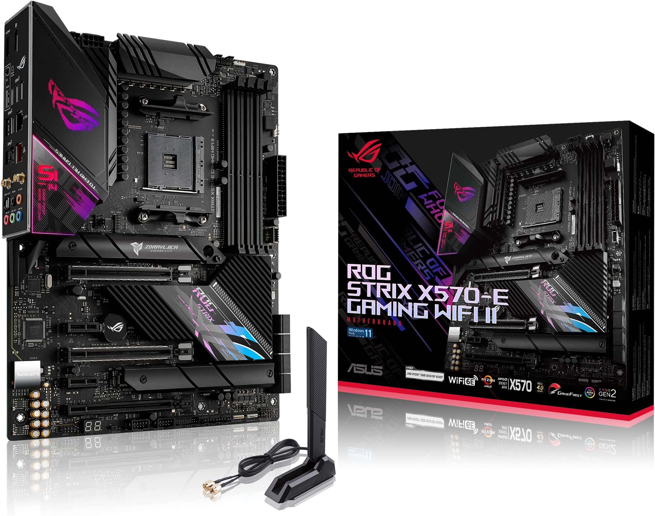 Amazon.com: ASUS ROG Strix AMD AM4 ATX Motherboard - WiFi 6, 2.5Gb LAN ...