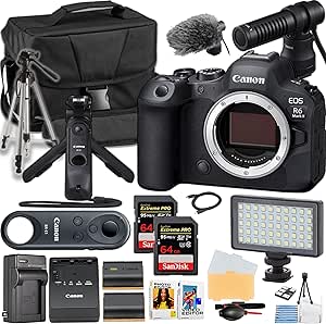 Amazon.com : Canon EOS R6 Mark II Mirrorless Camera Body ONLY + Canon ...