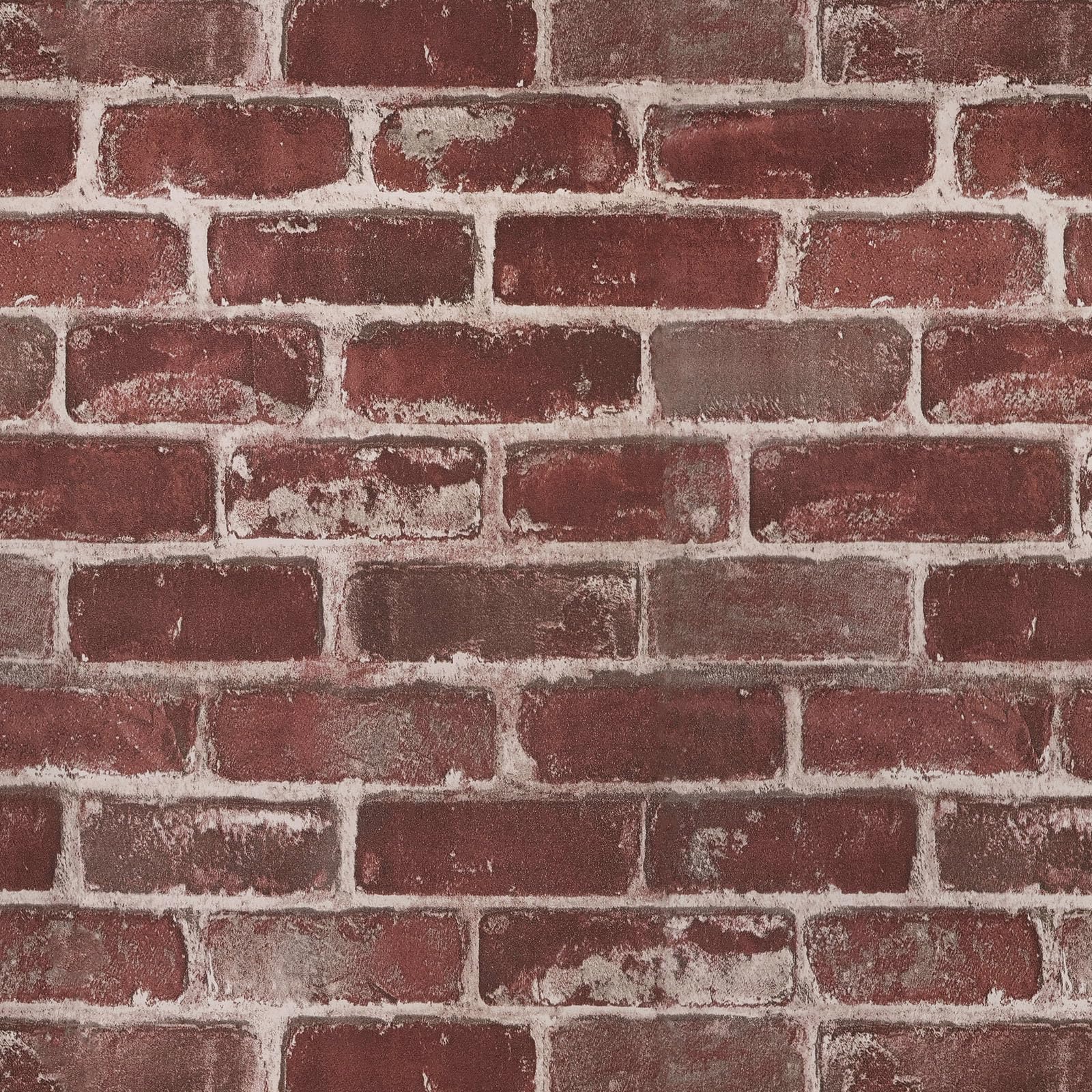 CAX Red Brick Peel and Stick Wallpaper 17.5''x120''Self-Adhesive ...