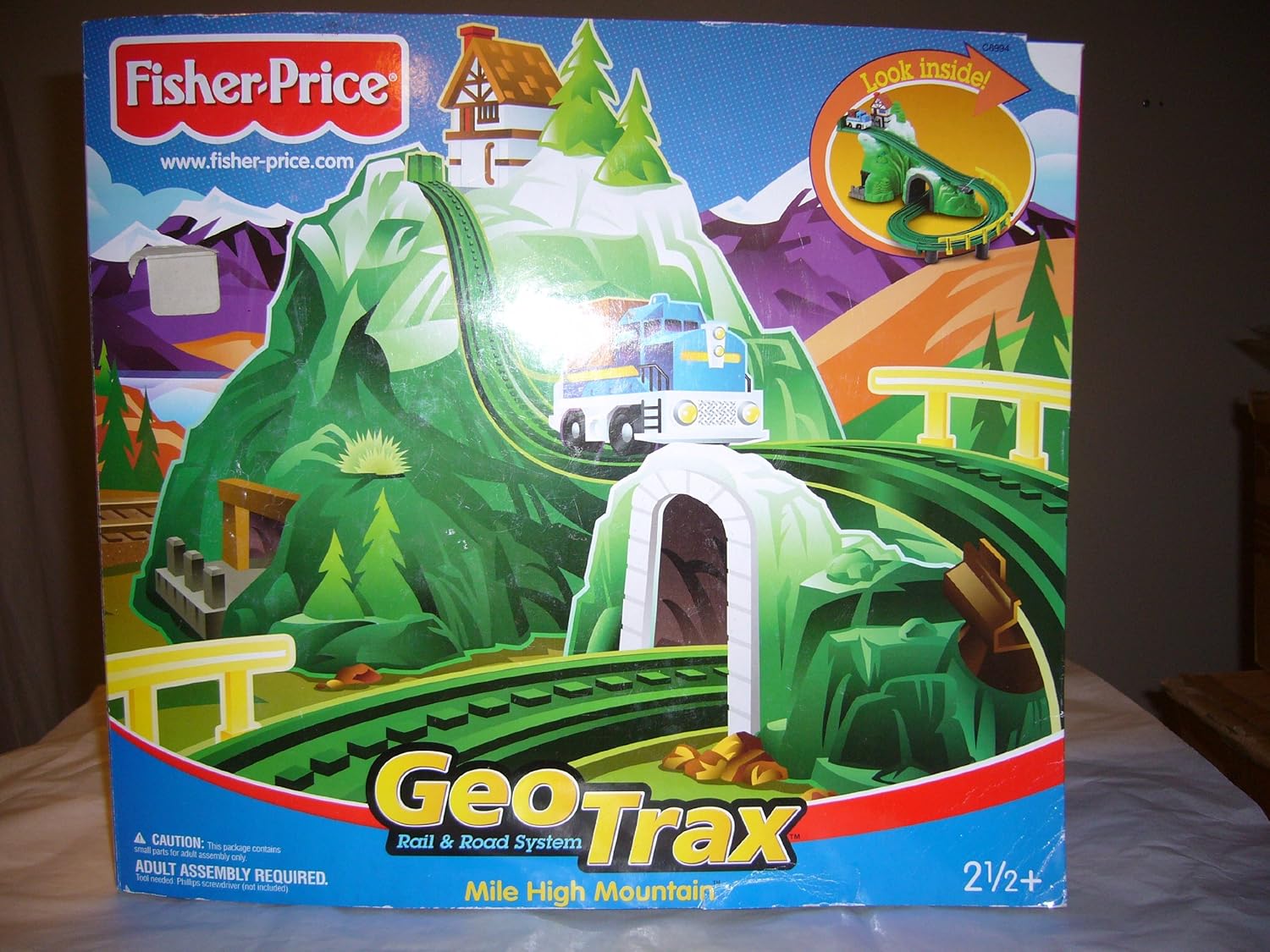 Fisher-Price GeoTrax Rail & Road System - Mile High Mountain, Model ...