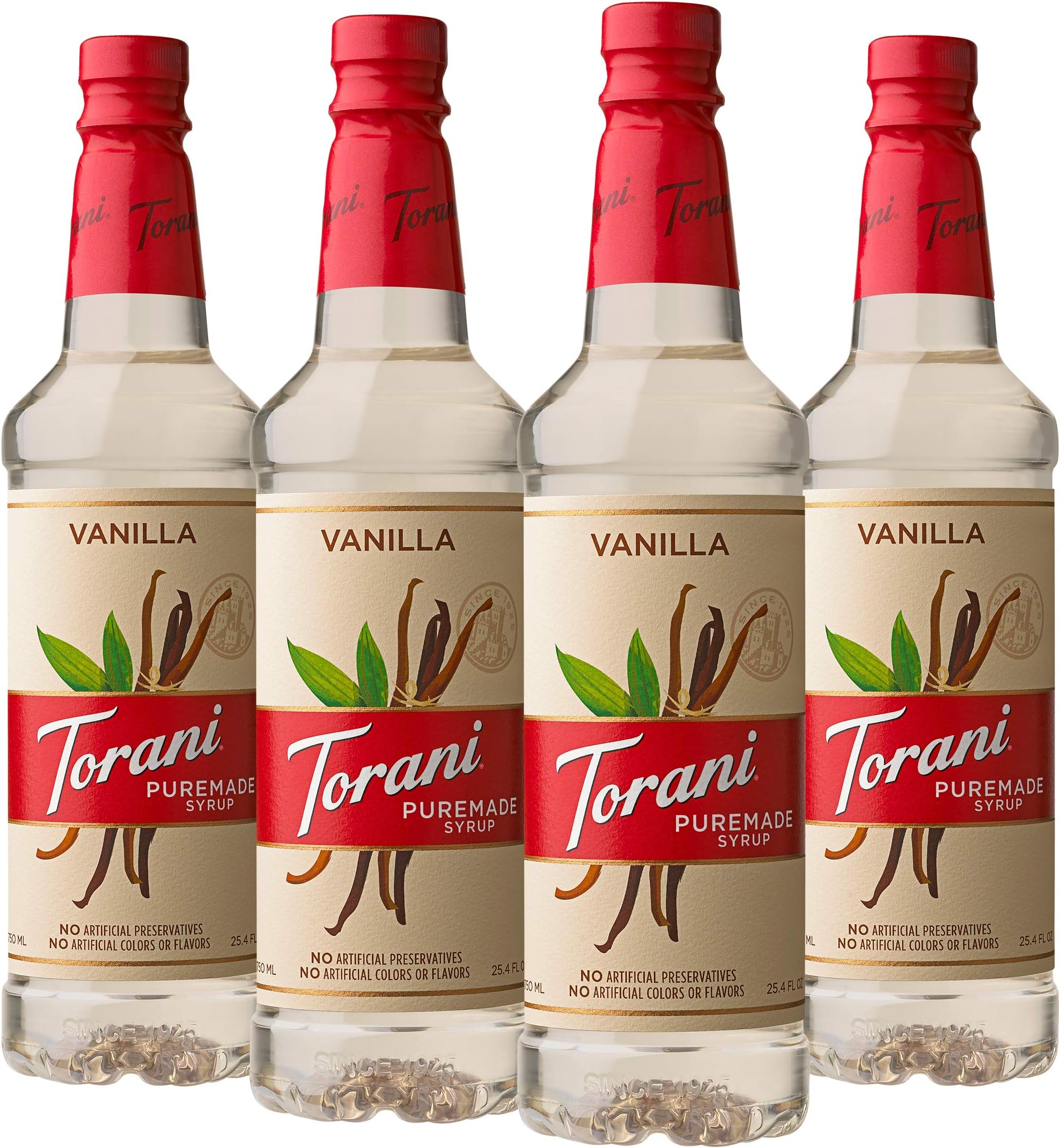 Amazon.com : Torani Puremade Syrup, Vanilla, 25.4 Ounces (Pack of 4 ...