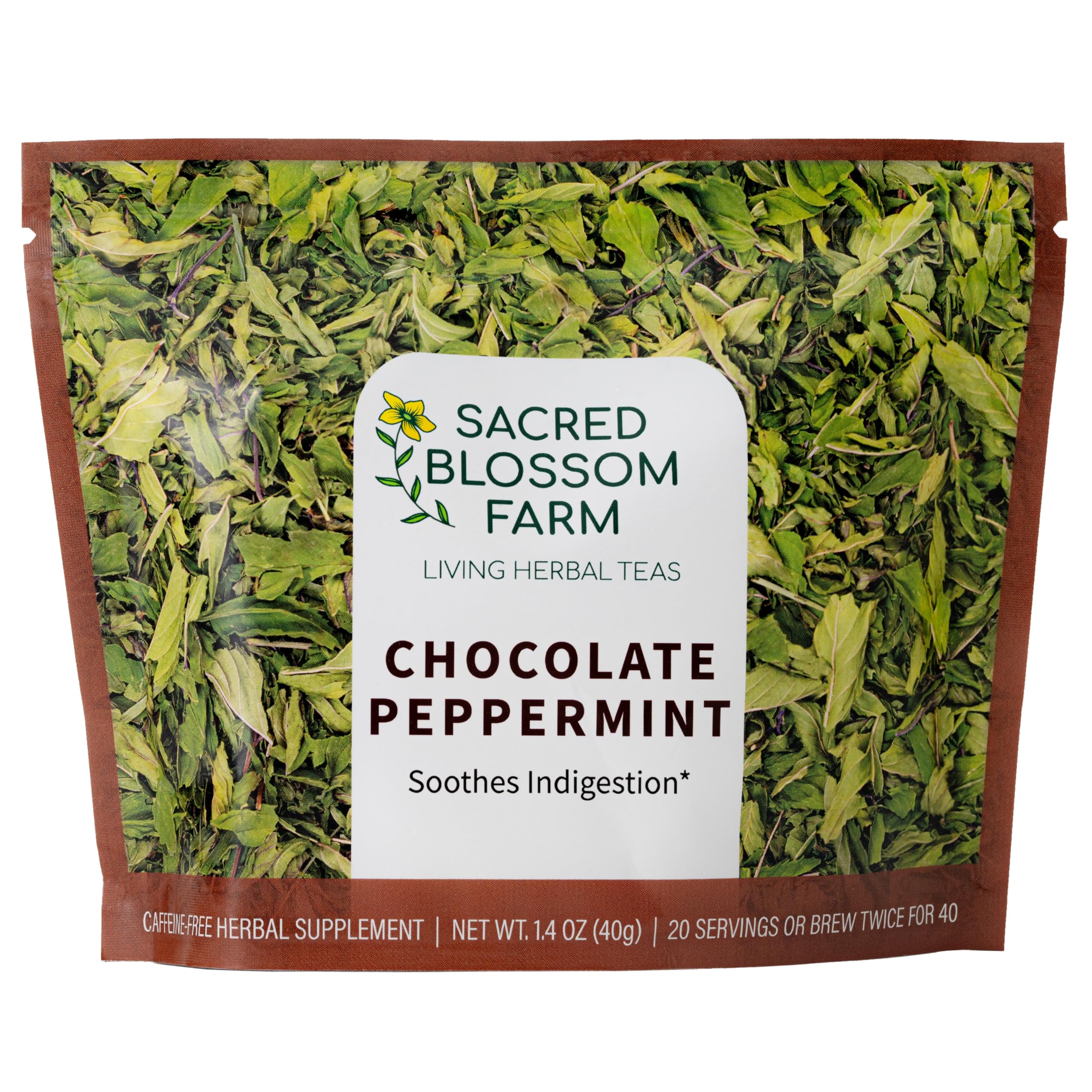 Amazon.com : Chocolate Peppermint Herbal Tea | Sacred Blossom Farm | 1. ...