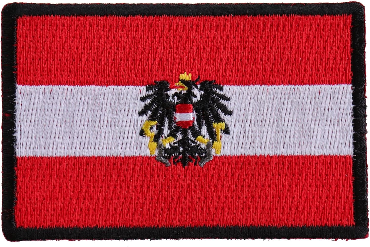 Amazon.com: Austrian Flag Patch - 3x2 inch. Embroidered Iron on Patch