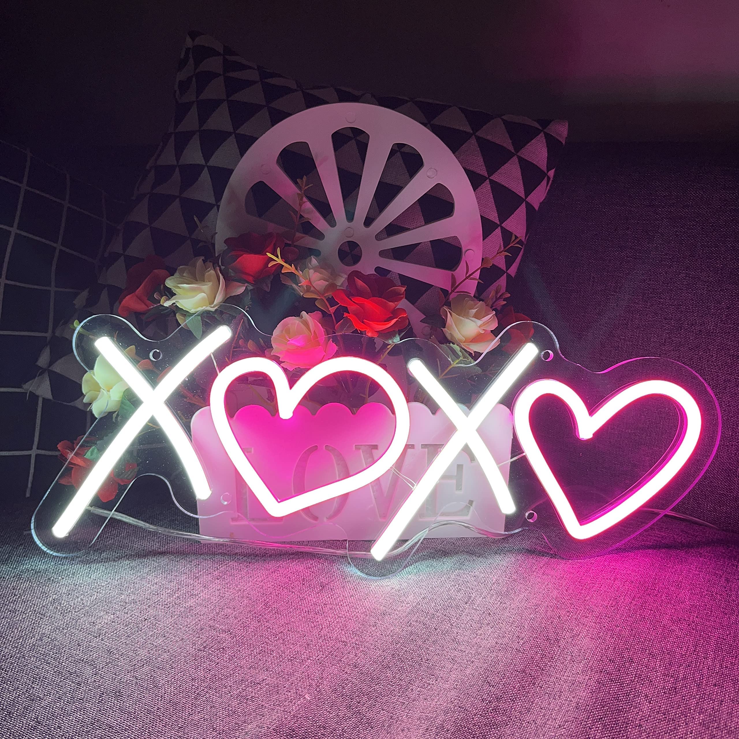 Xoxo Sign MiMaik XOXO LED Neon Sign Pink Neon Light Decor Guyana