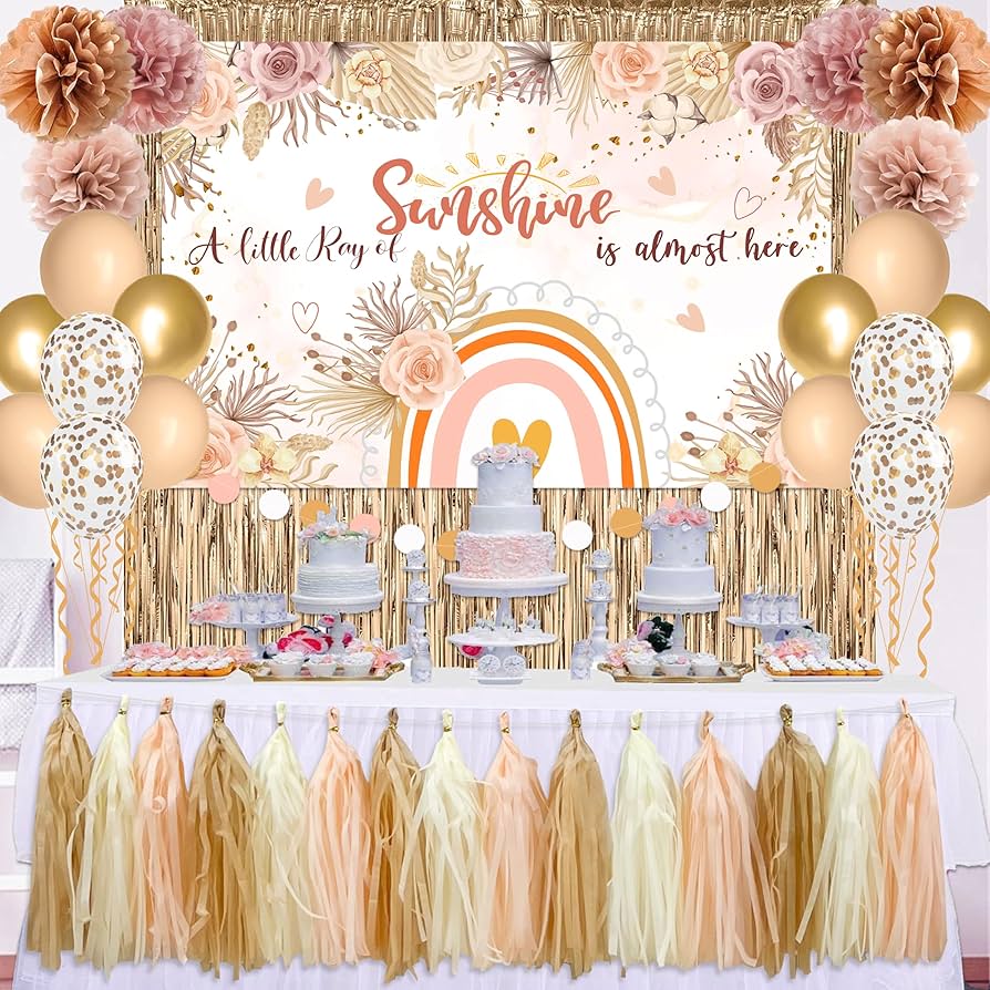 Decoraciones Florales Bohemias Para Baby Shower