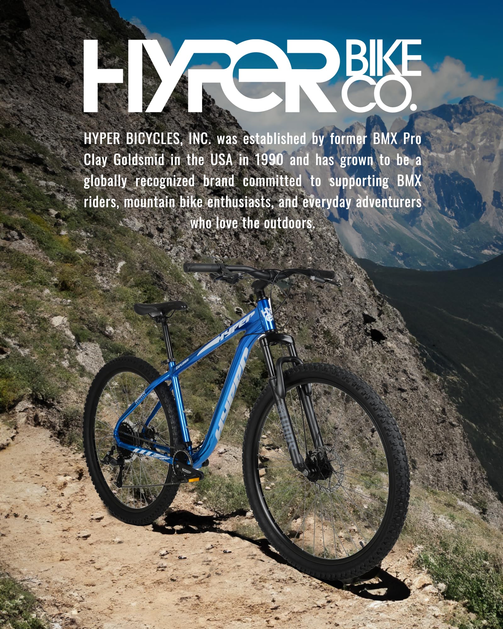 Hyper Mountain Bike for Men or Women 29 Inch Mountain Bike. Trail Bike ...