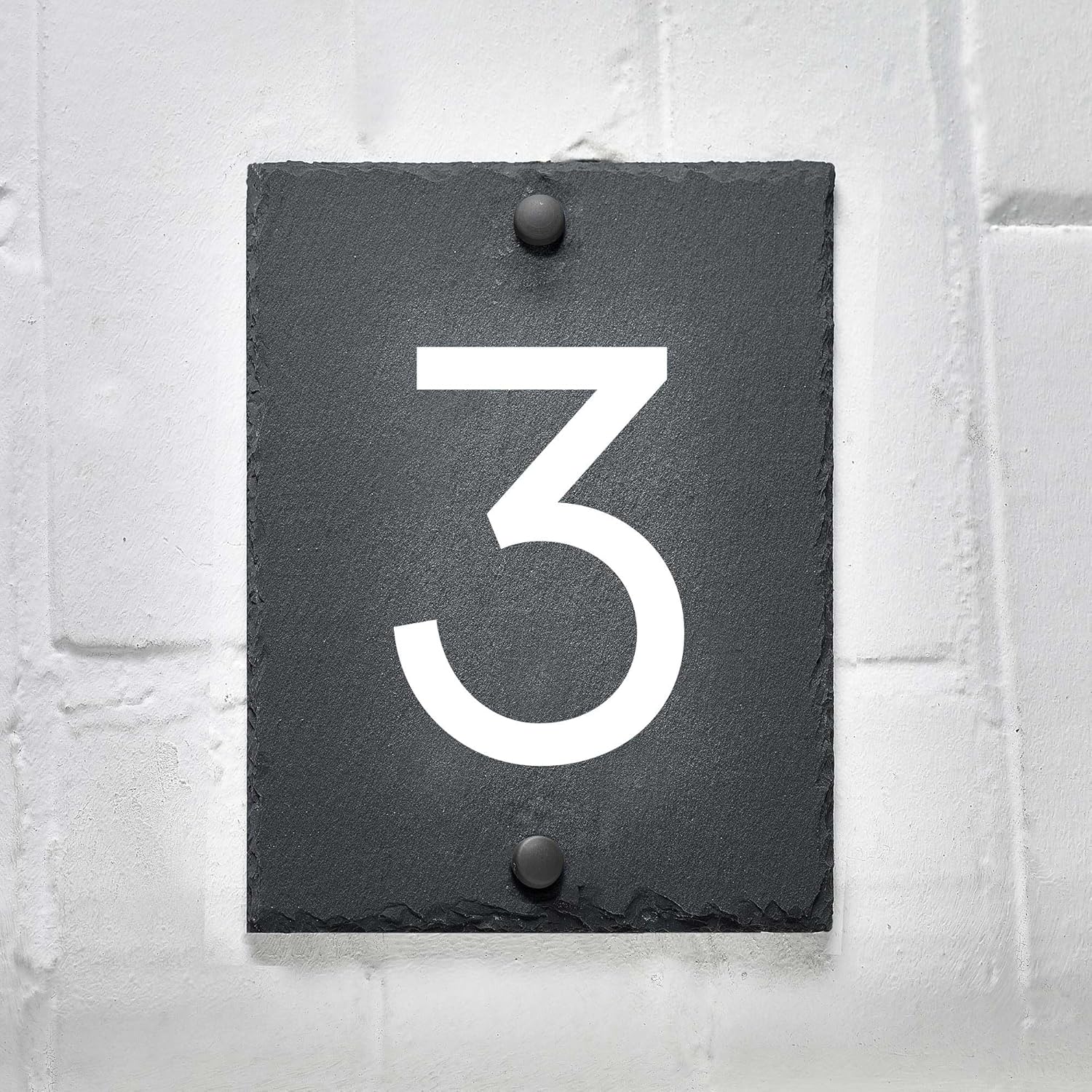 House Signs Direct | Bespoke Slate House Sign 20x15cm | Rustic Grey ...