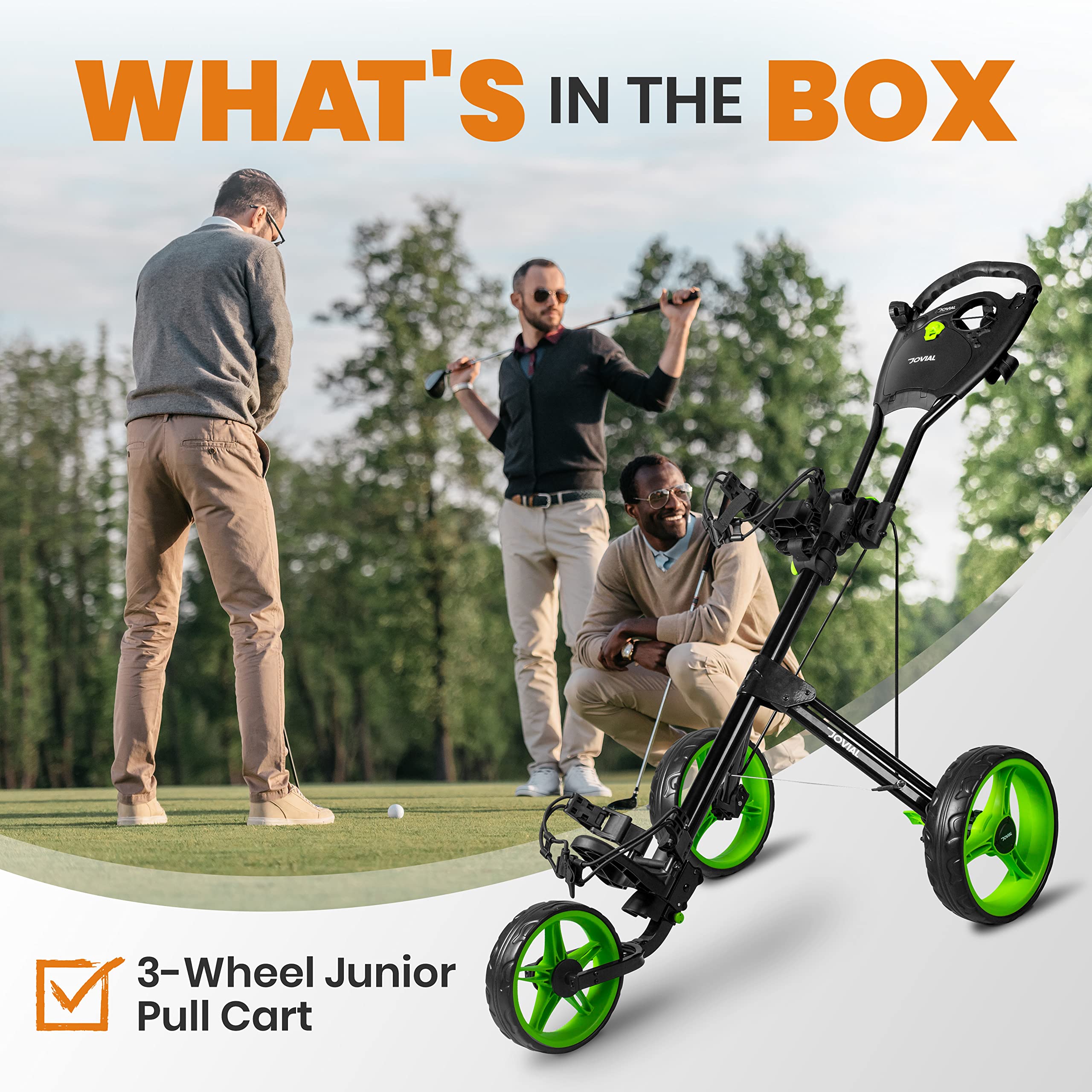 Snapklik.com : 3 Wheel Collapsible Junior Golf Cart, Upper And Lower ...