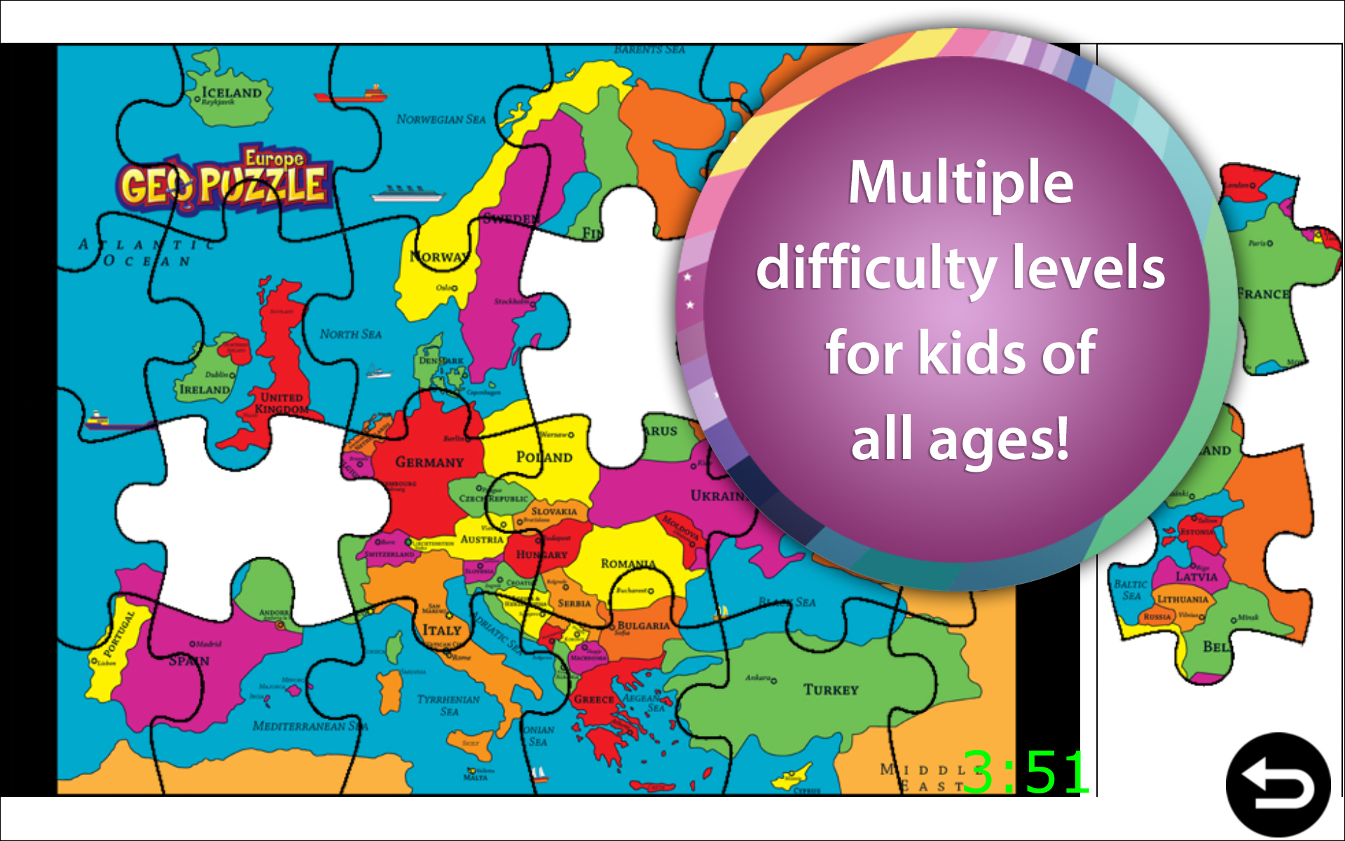 Geo Puzzles - Geography Learning Games for Children by Geo Toys:Amazon.de:Appstore for Android