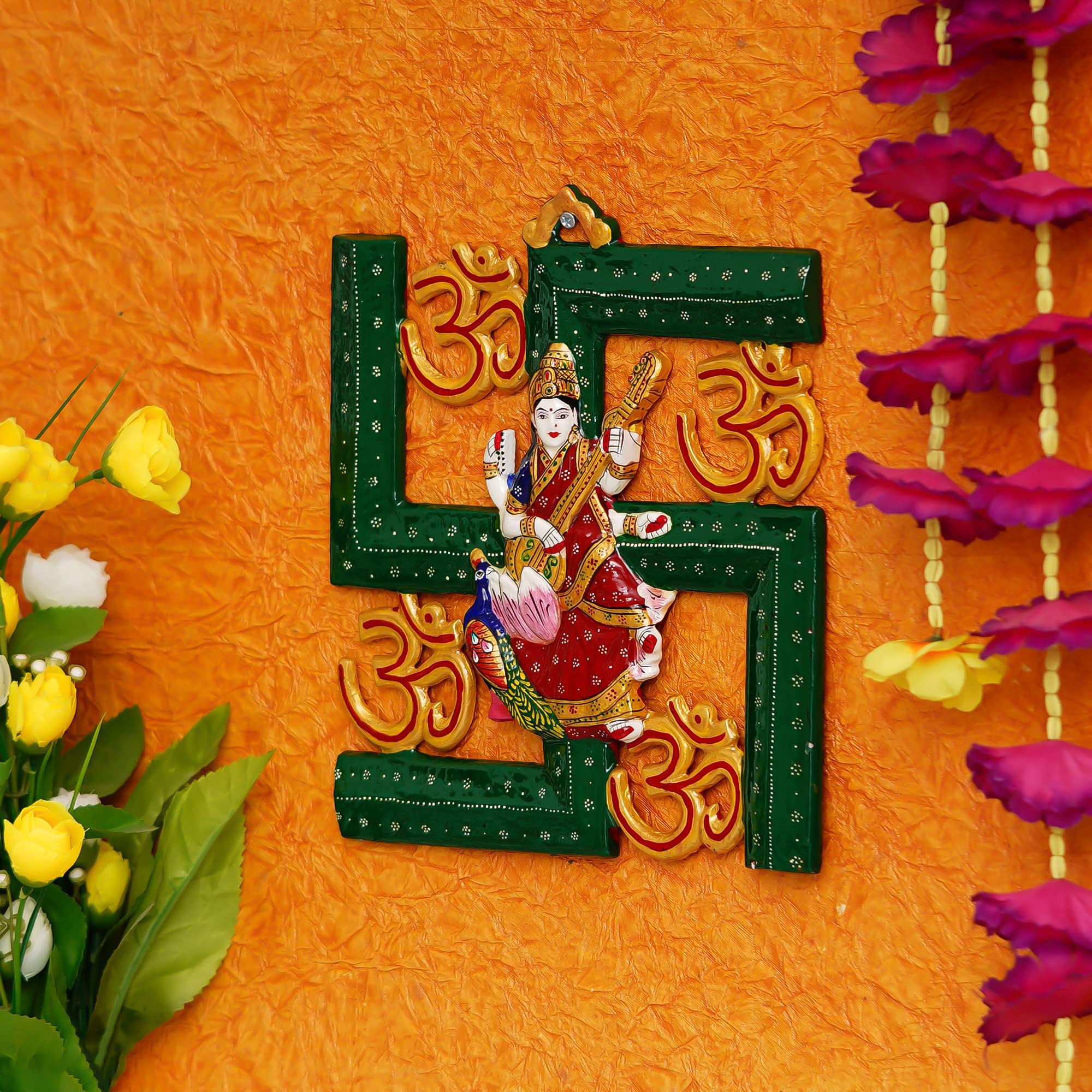 Buy Swastik Door Entrance Swastikas for Main Door with OM - Swastik ...