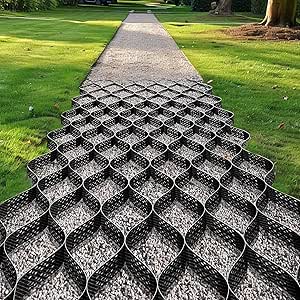 Amazon.com : ybaymy 4'' Depth Ground Grid, 9.8x16.4 ft Geogrid, Gravel ...