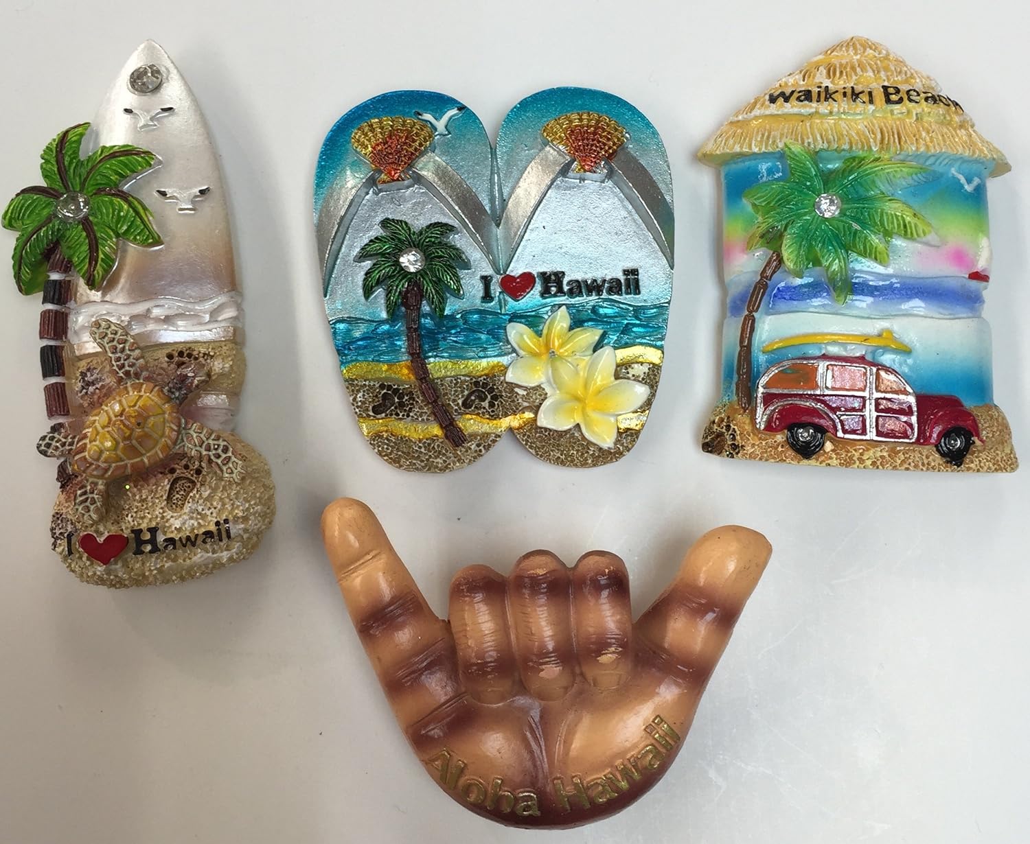 Amazon.com: Magnet Hawaiian Designs Set of 4 Pieces : Home & Kitchen