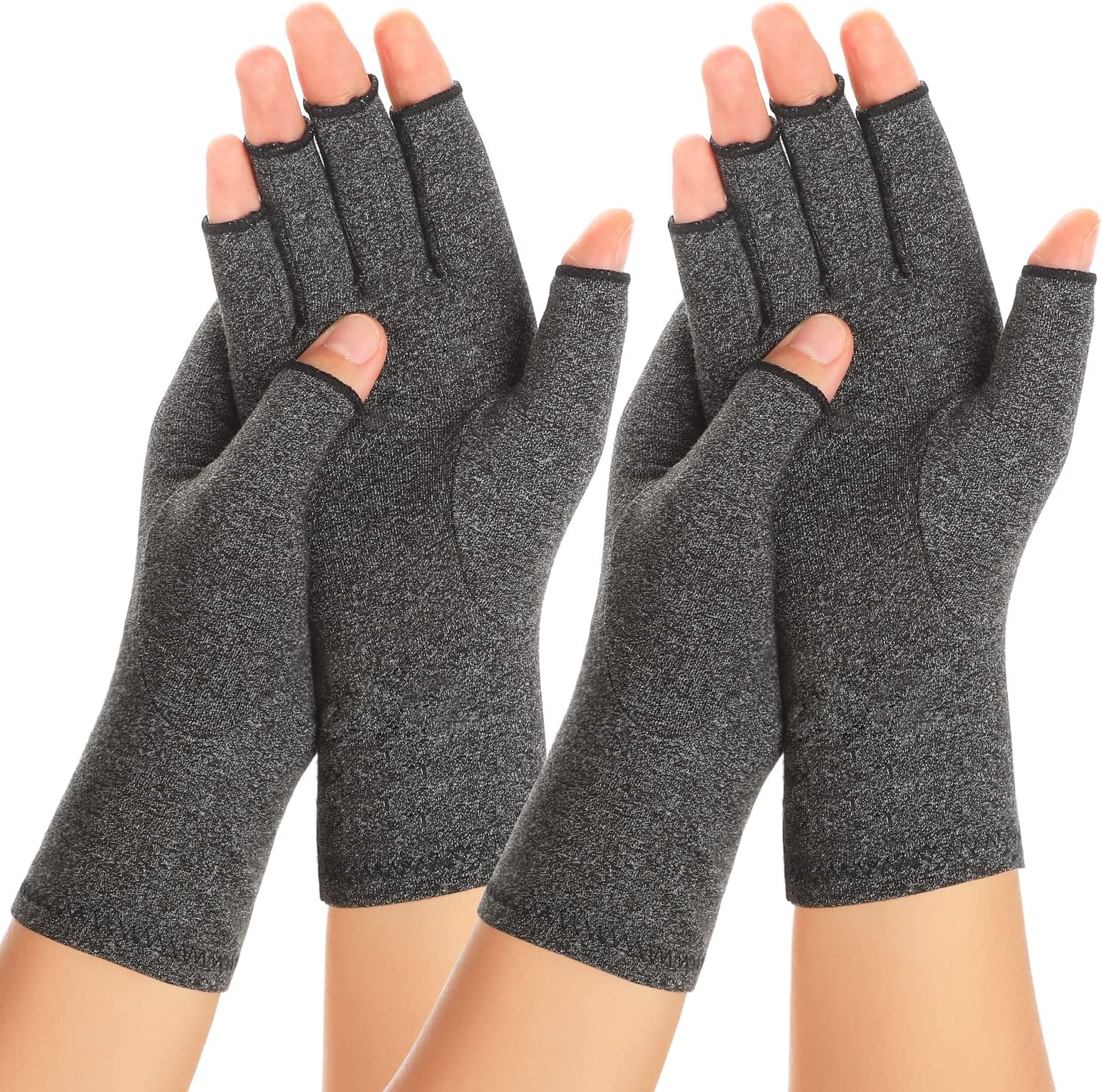 Amazon.com: Zexhoor 2 Pairs Arthritis Compression Gloves for Women Men ...