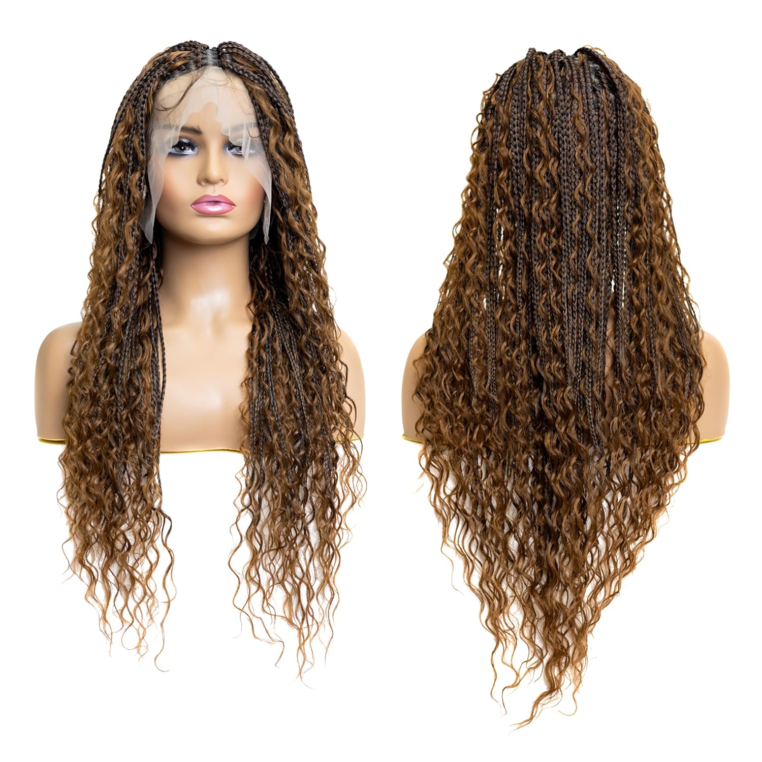 Amazon.com : RAHELMO Micro Boho Box Braided Wig - Synthetic Knotless ...