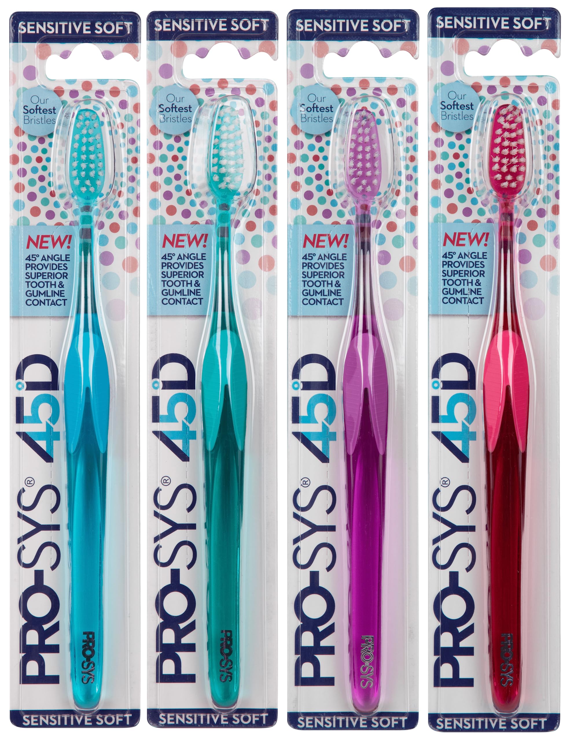 Amazon.com : PRO-SYS® 45D Toothbrush (45-Degree Angle Brush) for Deep ...