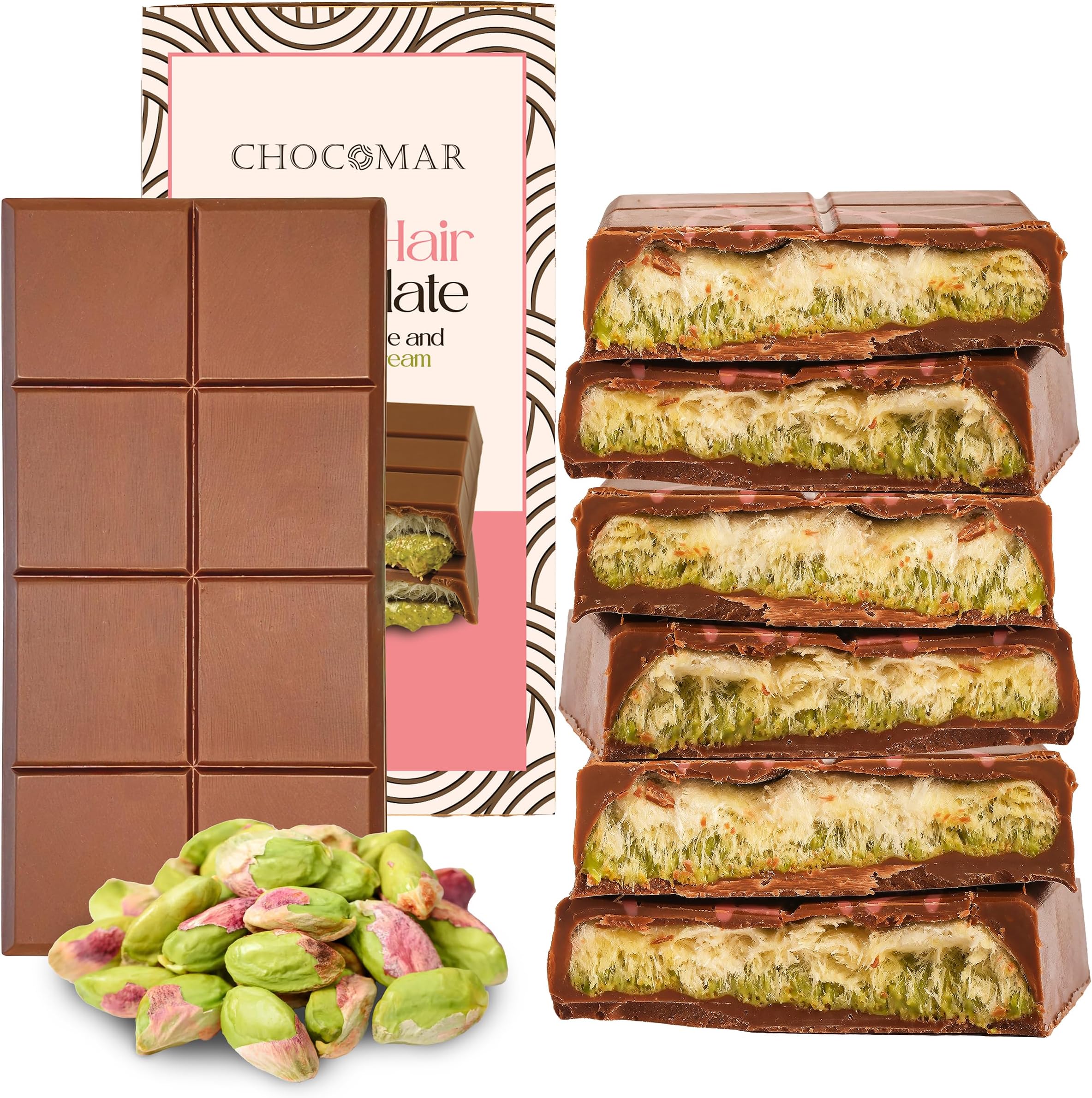 Amazon.com : Angel Hair Chocolate Bar – Inspired by Dubai, with Belgian ...