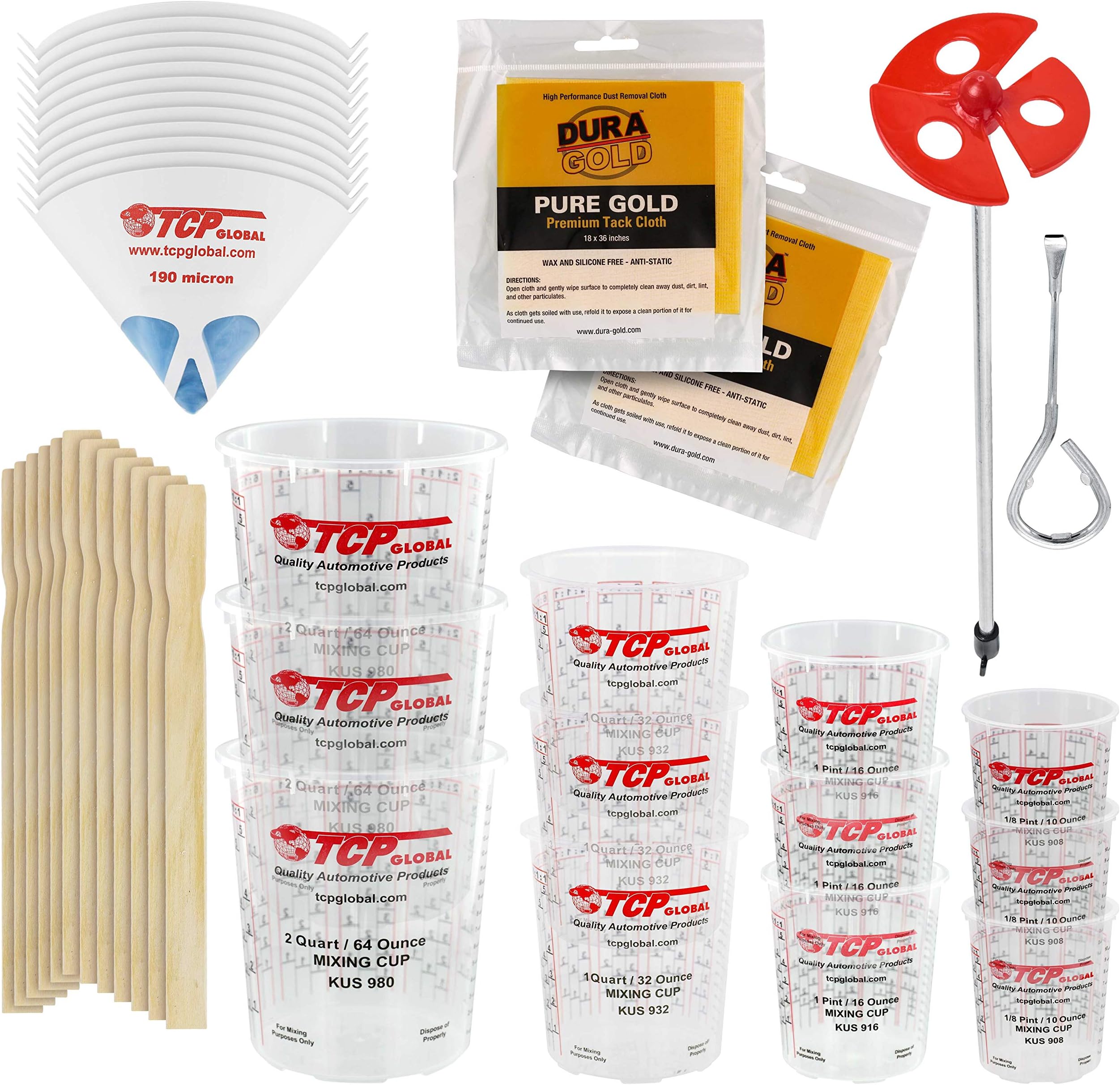 Amazon.com: Eastwood Universal Reuseble Mixing Cups with Measuring ...