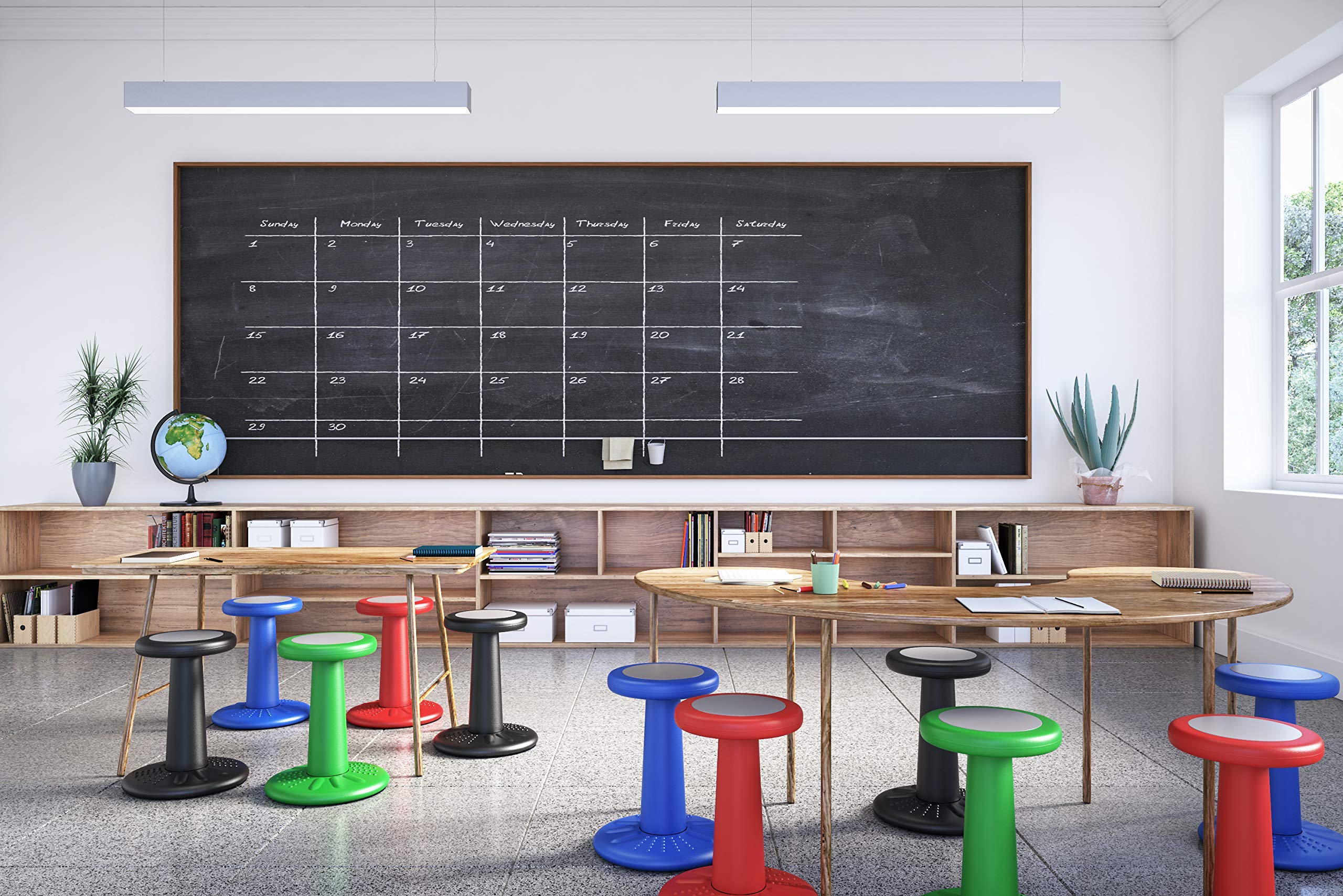 Snapklik.com : ActiveChairs Kids Wobble Stool, Flexible Elementary ...