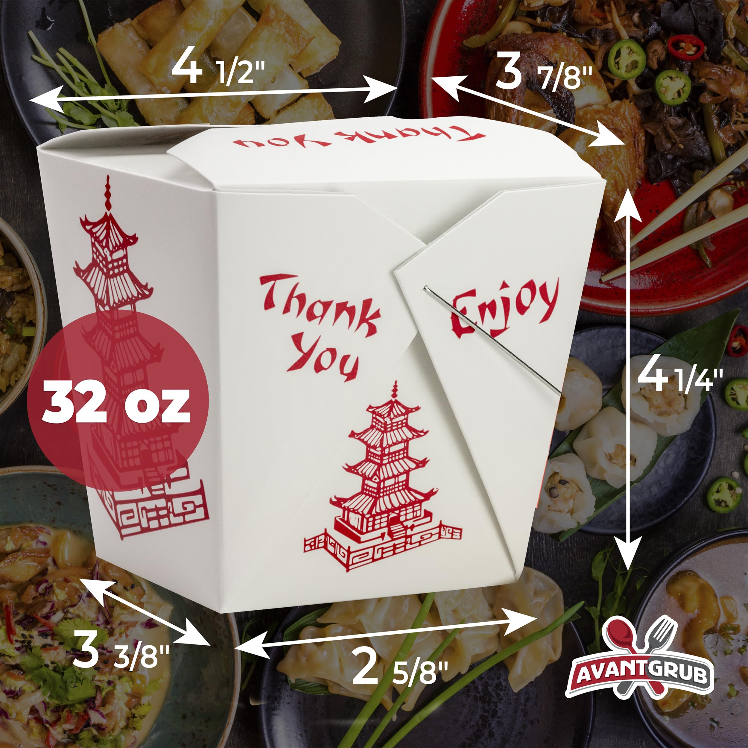 Chinese To Go Containers Natural Kraft Chinese Food To Go Box Easy To