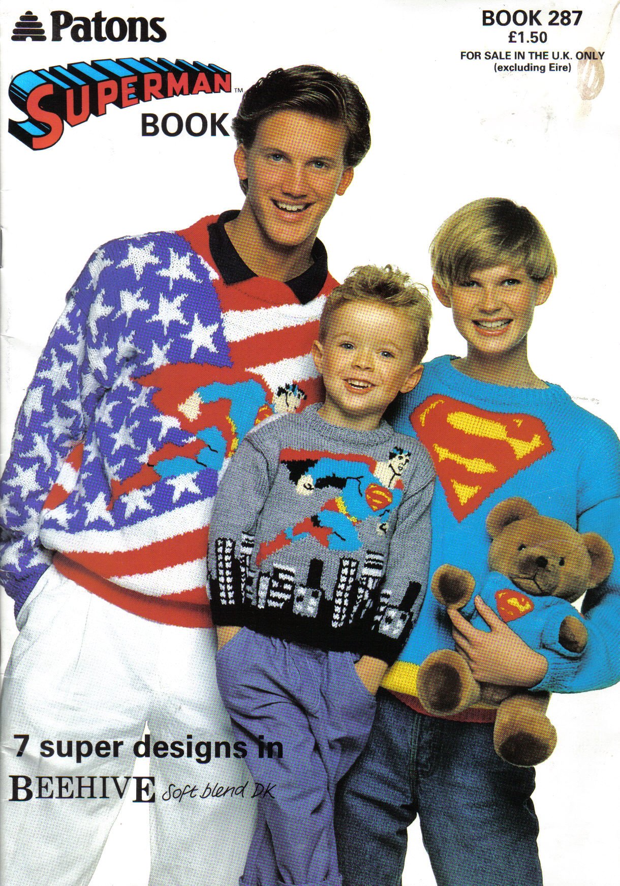 Superman Knitting Pattern Alphabet