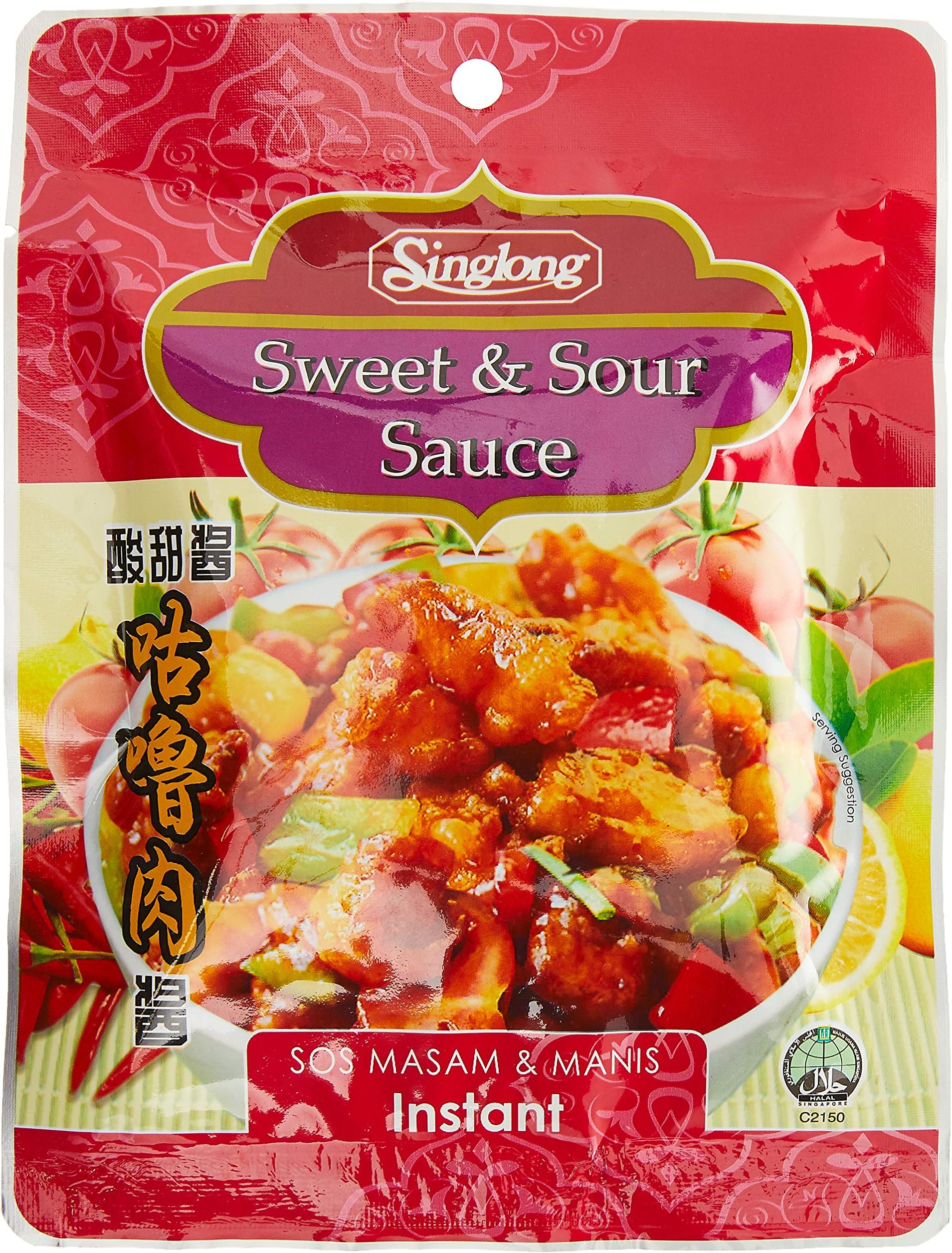 Amazon.com : Sing Long Sweet & Sour Sauce, 1 Pack, 120g : Grocery ...