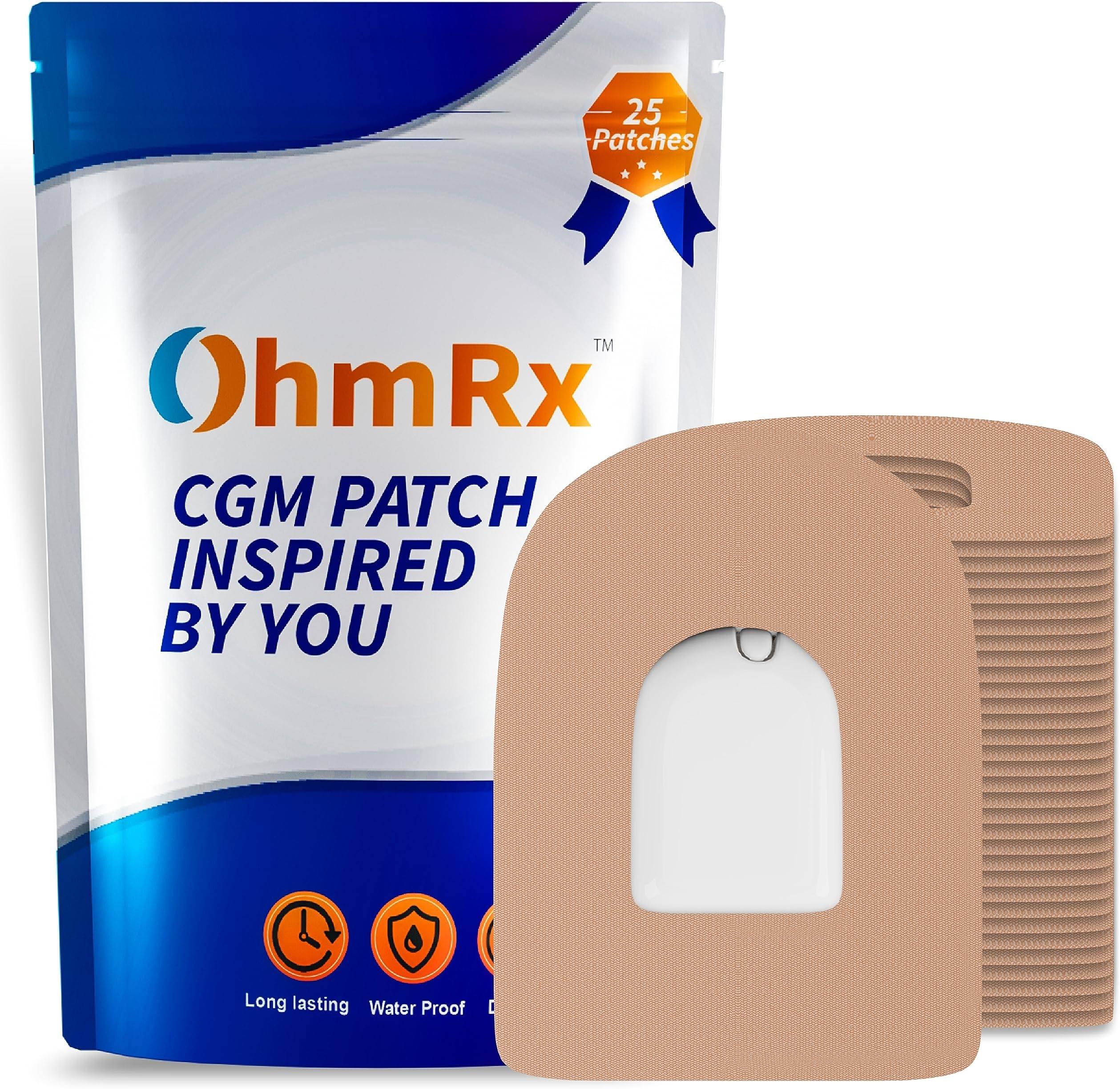Amazon.com: OhmRx CGM Omnipod Adhesive Patches set & Medical Alert ...