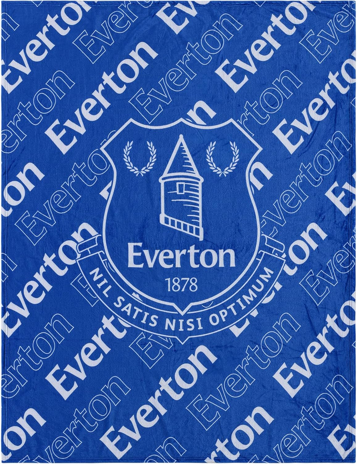 FOCO Premier League Football Everton Fan Bed Throw Blanket : Amazon.co ...