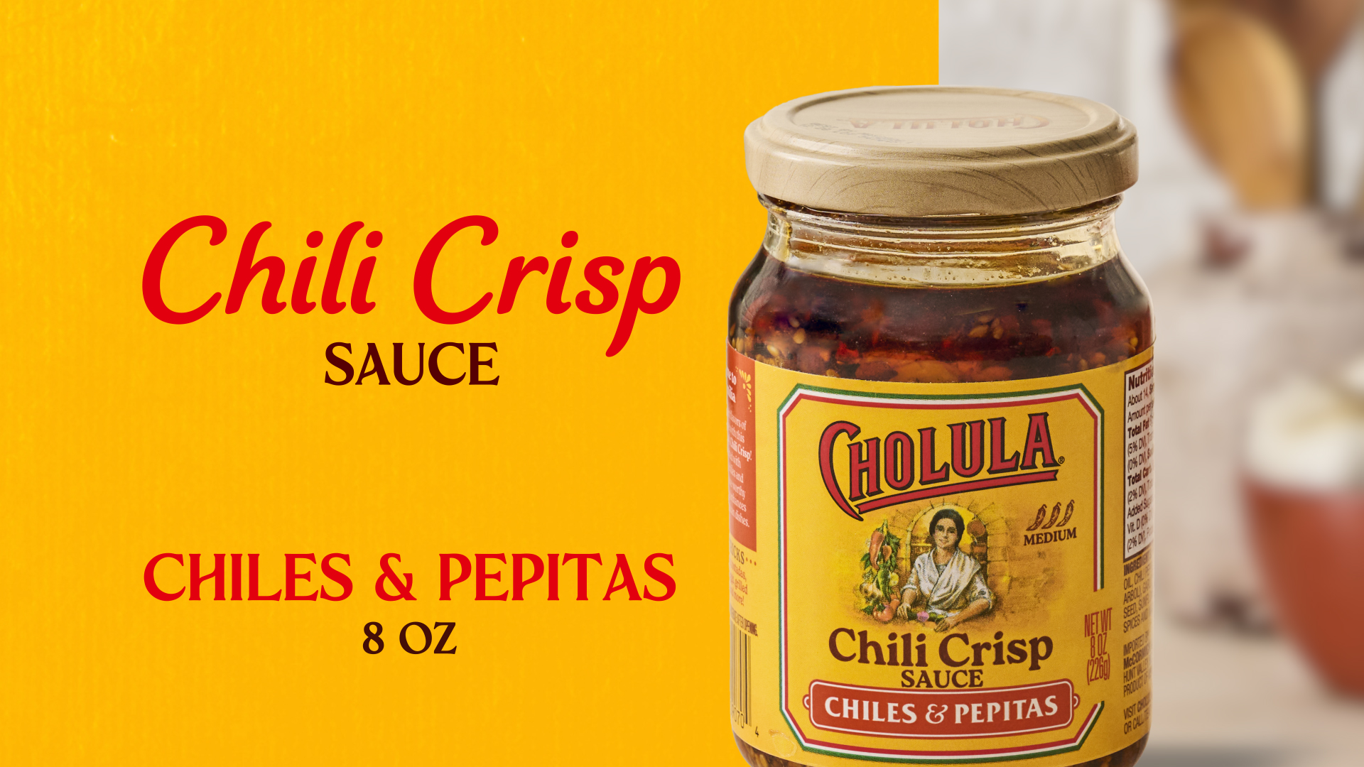 Kitchen Blockers Cholula Chili Crisp Sauce With Pepitas - Crunchy ...