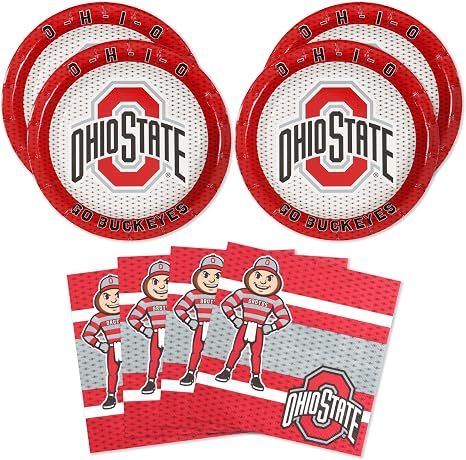 Amazon.com: Ohio State University Party for 16! Set includes 16 ...