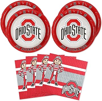 Amazon.com: Ohio State University Party for 16! Set includes 16 ...