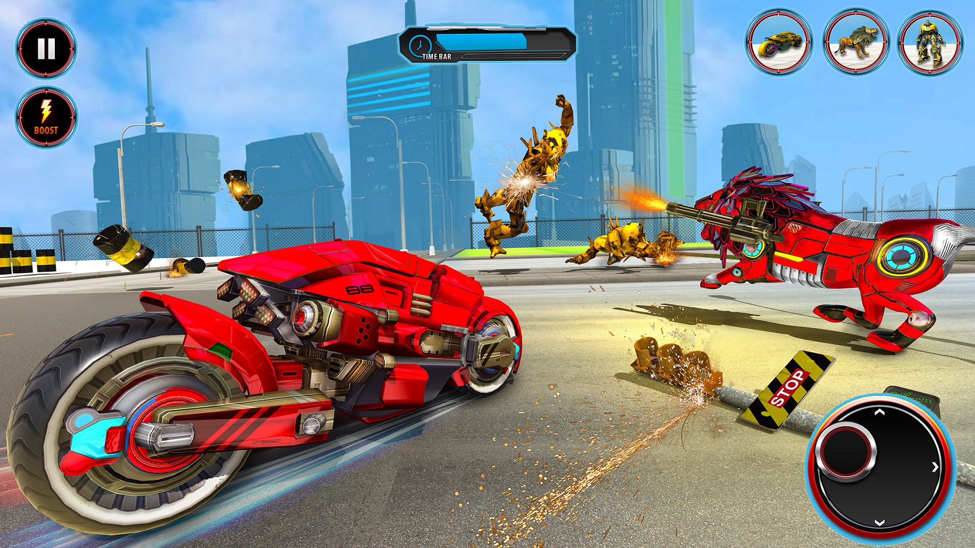 Ultimate Lion Robot Bike Transformation Robot Shooting - App on the ...